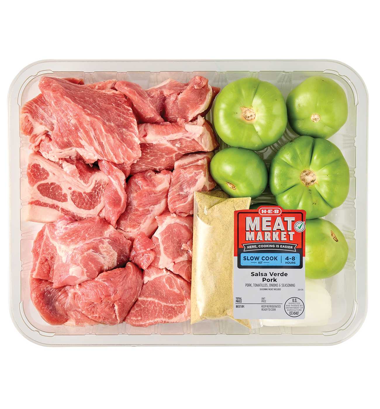 H-E-B Meat Market Pork Salsa Verde Slow Cooker Kit - Shop Pork at H-E-B