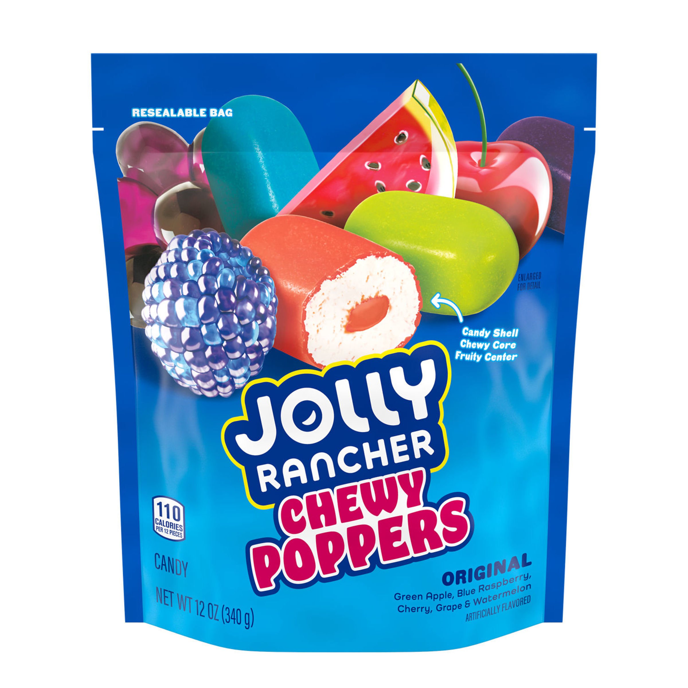 Jolly Rancher Chewy Poppers Original Fruit Flavored Candy - Shop Candy ...