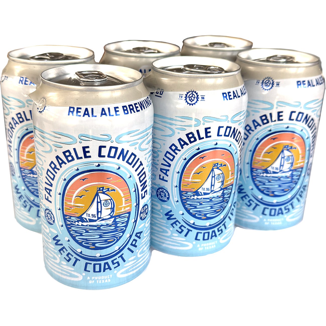 Real Ale Favorable Conditions West Coast IPA Craft Beer 6 pk Cans ...