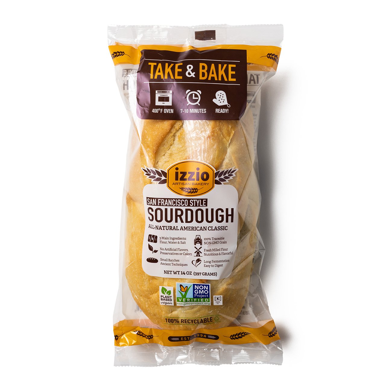 izzio Artisan Bakery San Francisco-Style Sourdough Take & Bake - Shop ...