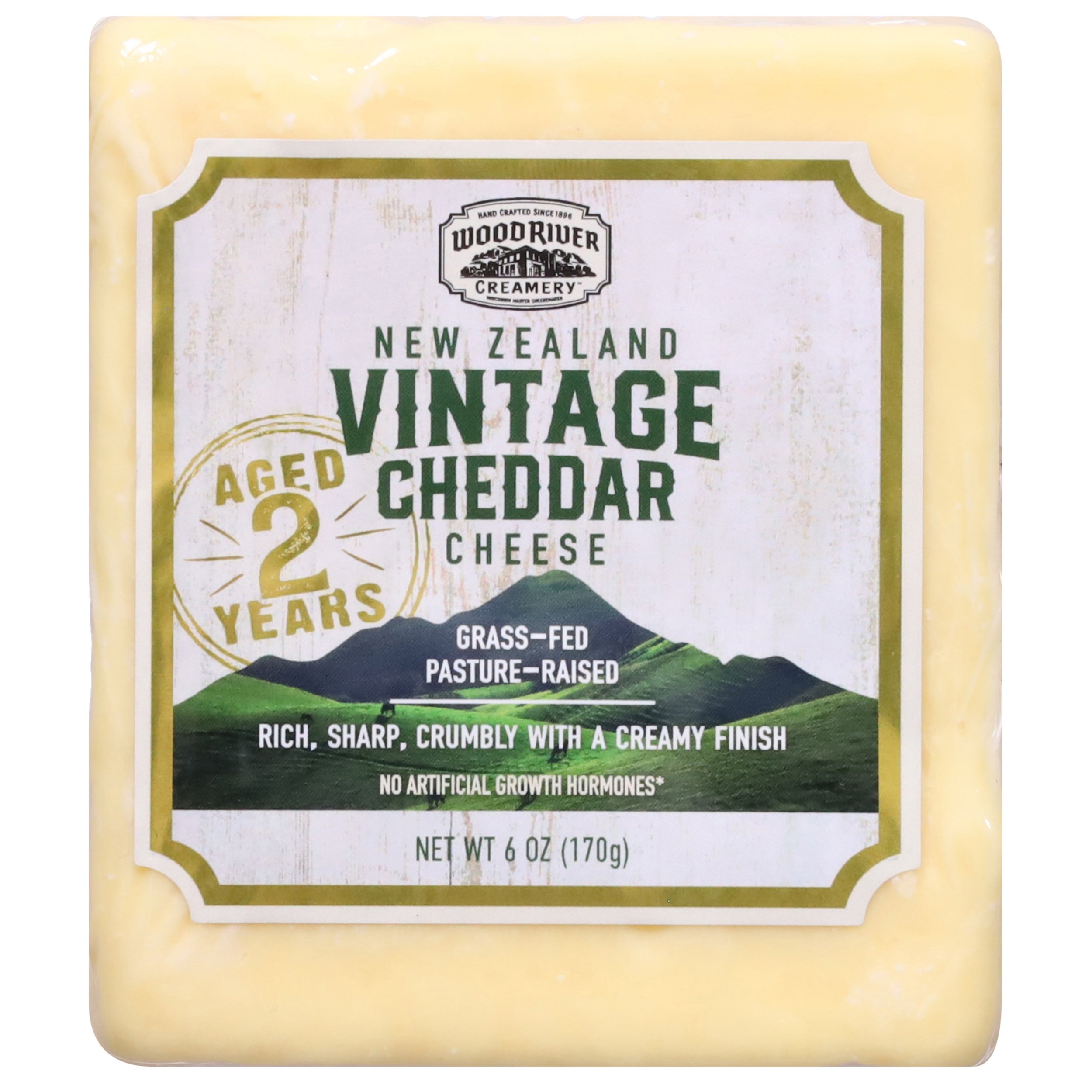 Wood River Creamery New Zealand Vintage Cheddar Cheese - Shop Cheese at ...