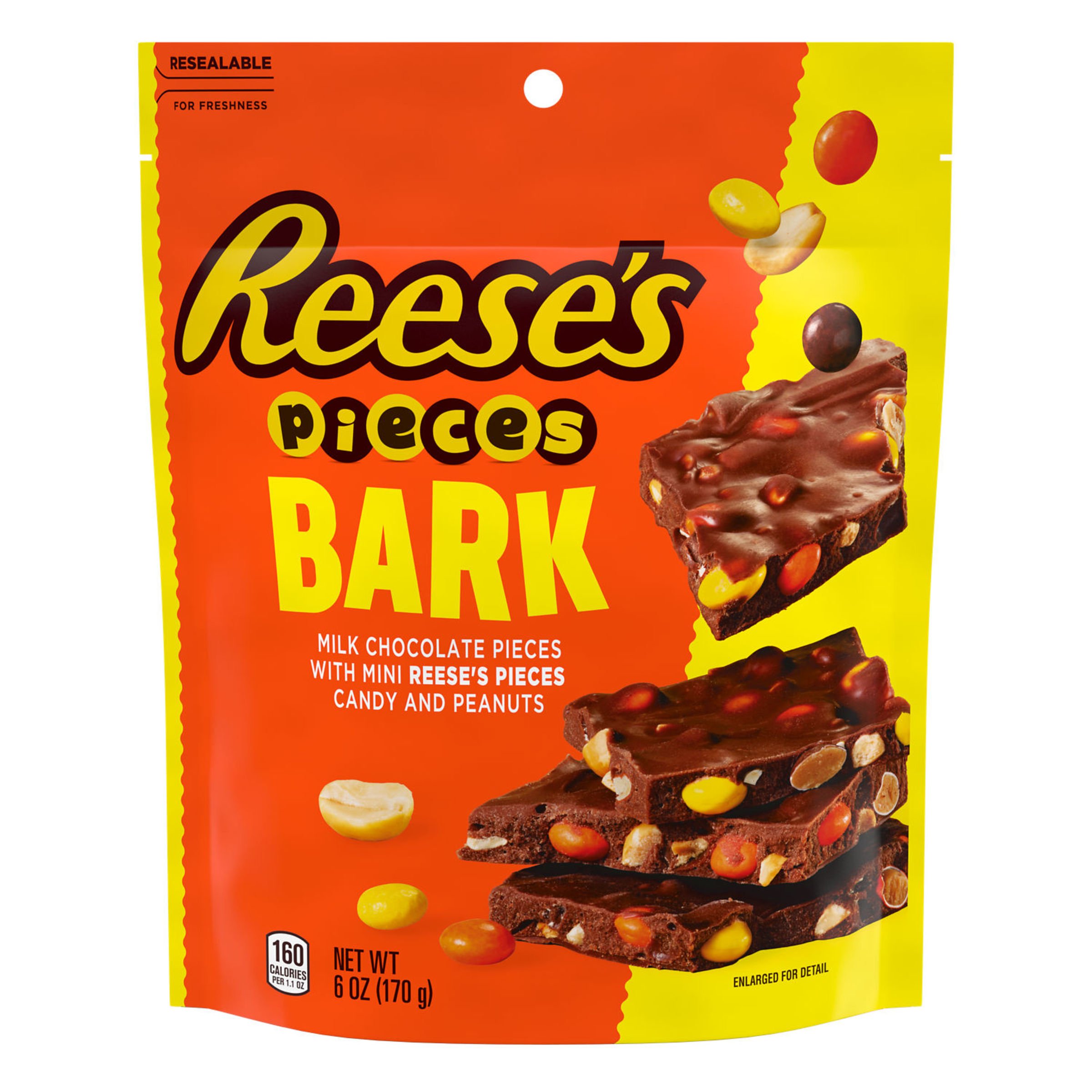 Reese's Pieces Milk Chocolate Candy with Peanuts Bark - Shop Candy at H-E-B
