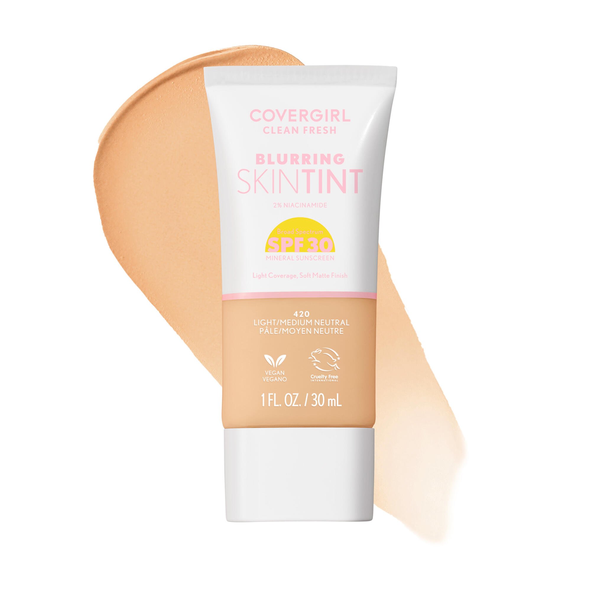 Covergirl Clean Fresh Blurring Skin Tint Liquid Foundation - 420 Light ...