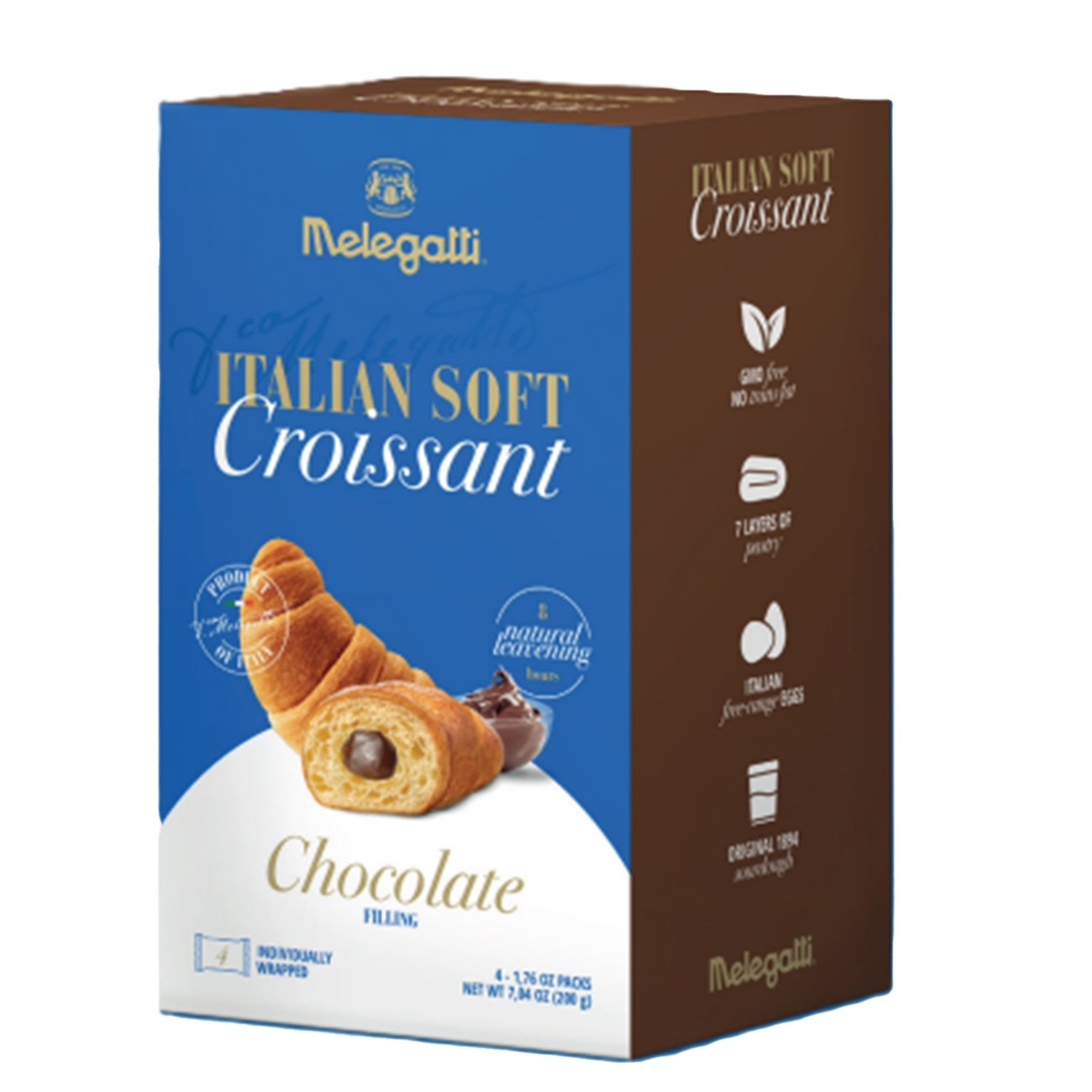 Melegatti Soft Italian Croissants - Chocolate - Shop Snack cakes at H-E-B