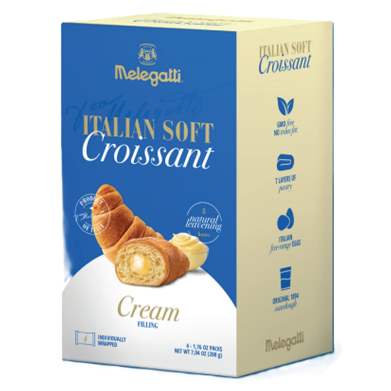 Melegatti Soft Italian Croissants - Cream-Filled - Shop Snack cakes at ...
