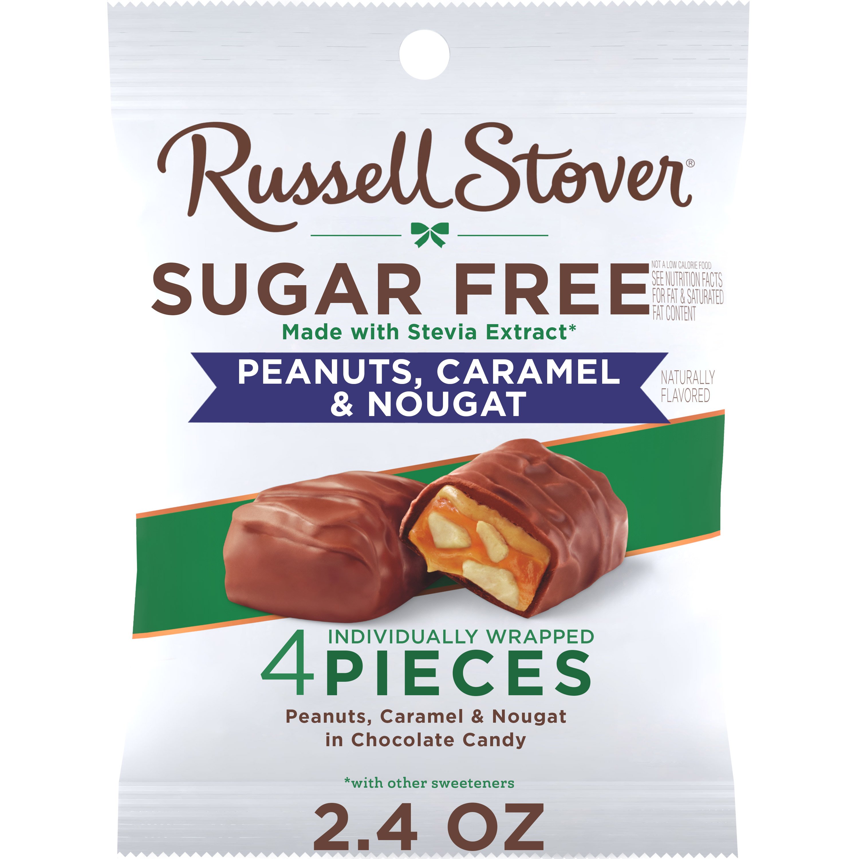 Russell Stover Sugar Free Peanut, Caramel & Nougat Chocolate Candy ...