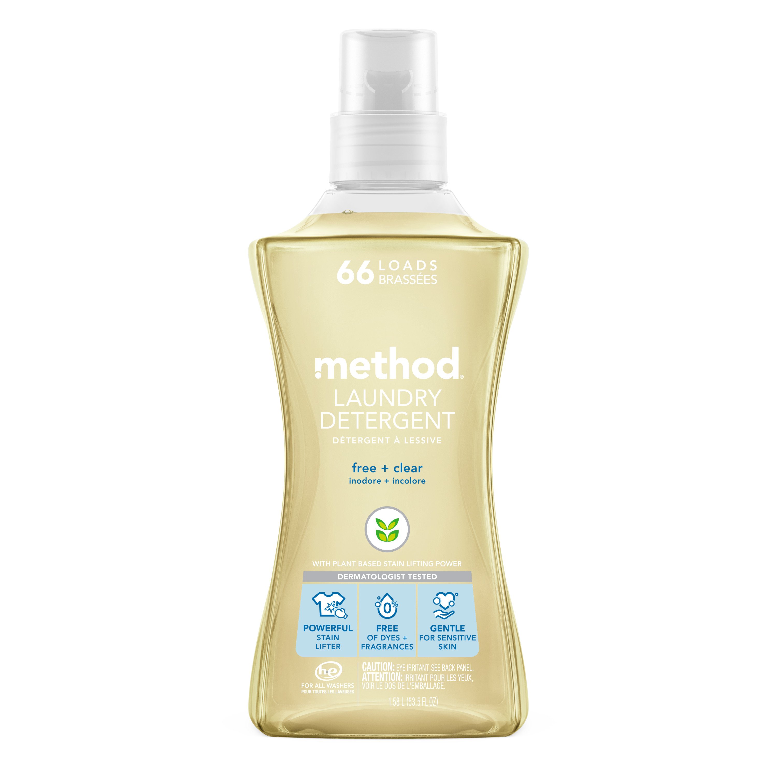 Method Laundry Detergent Free & Clear, 66 Loads - Shop Detergent at H-E-B