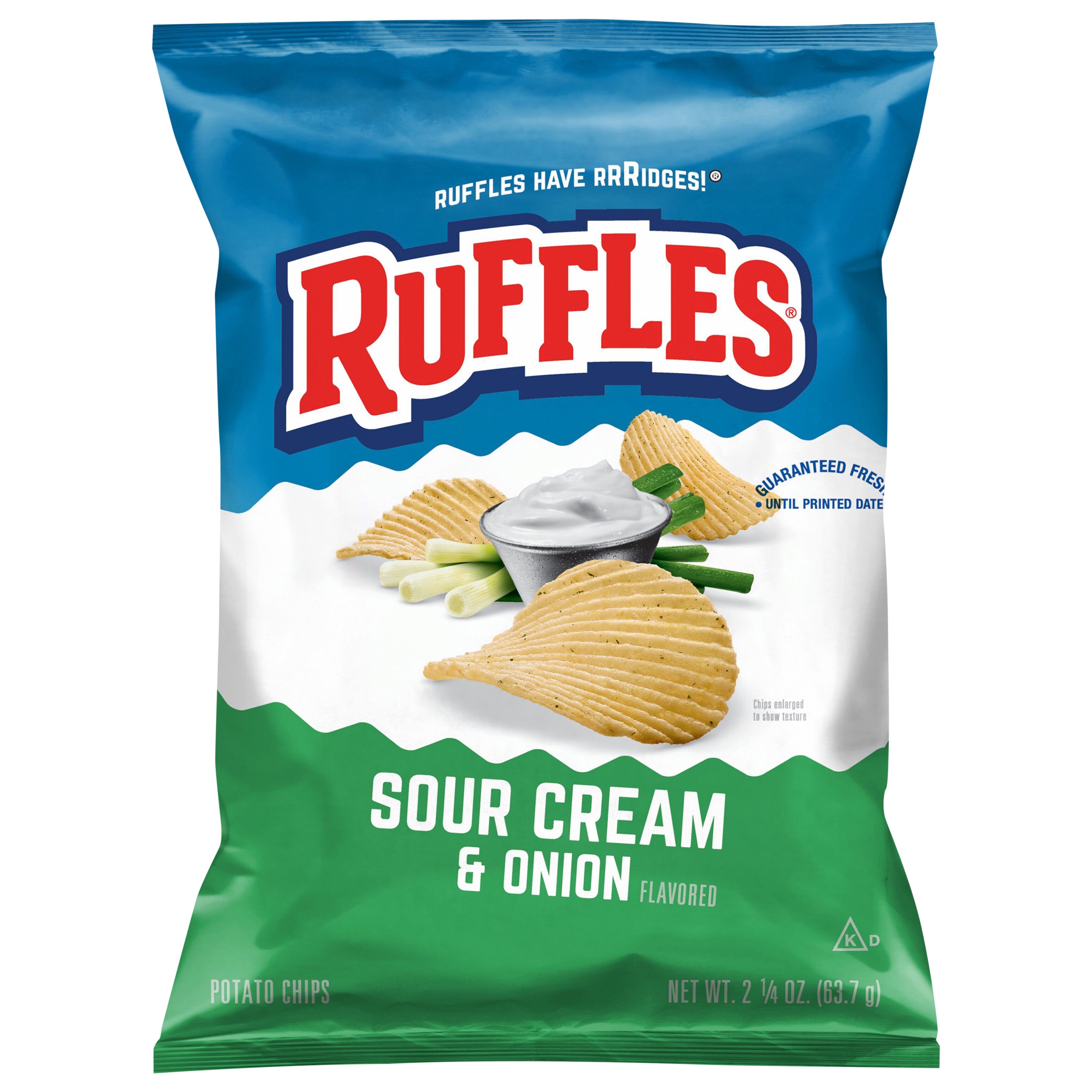 Ruffles Sour Cream & Onion Potato Chips - Shop Chips at H-E-B