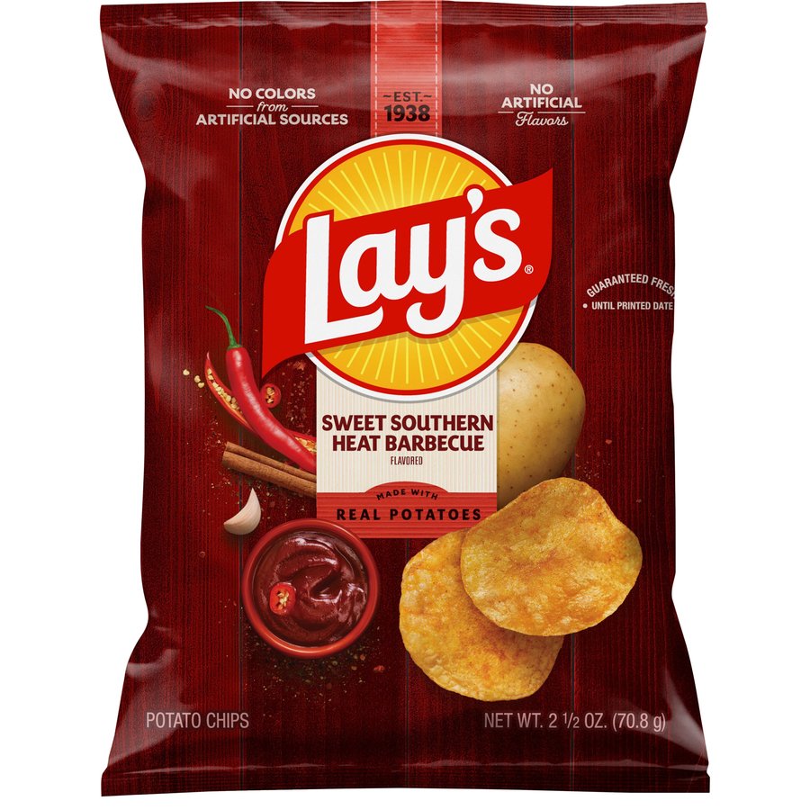 Lay's Sweet Southern Heat Barbecue Potato Chips - Shop Chips at H-E-B