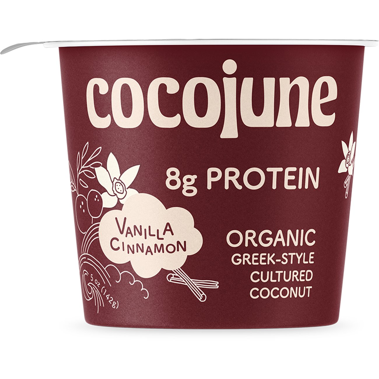 Cocojune 8g Protein Organic Coconut Yogurt - Vanilla Cinnamon - Shop ...