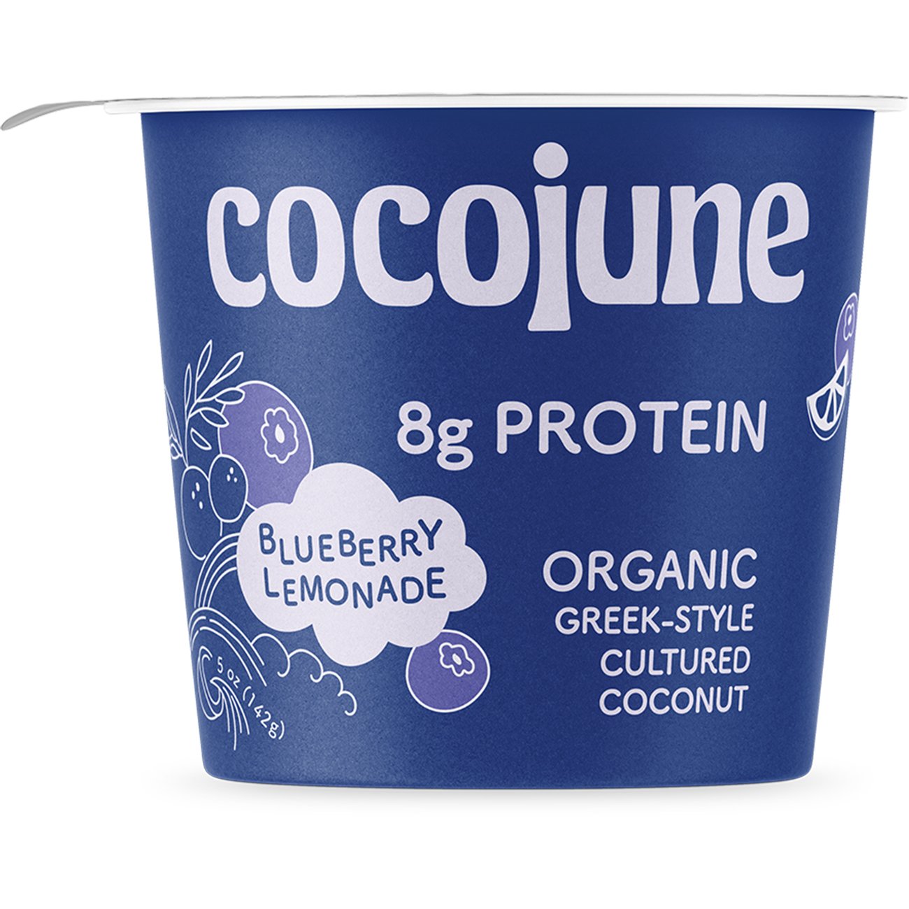 Cocojune 8g Protein Organic Coconut Yogurt - Blueberry Lemonade - Shop ...