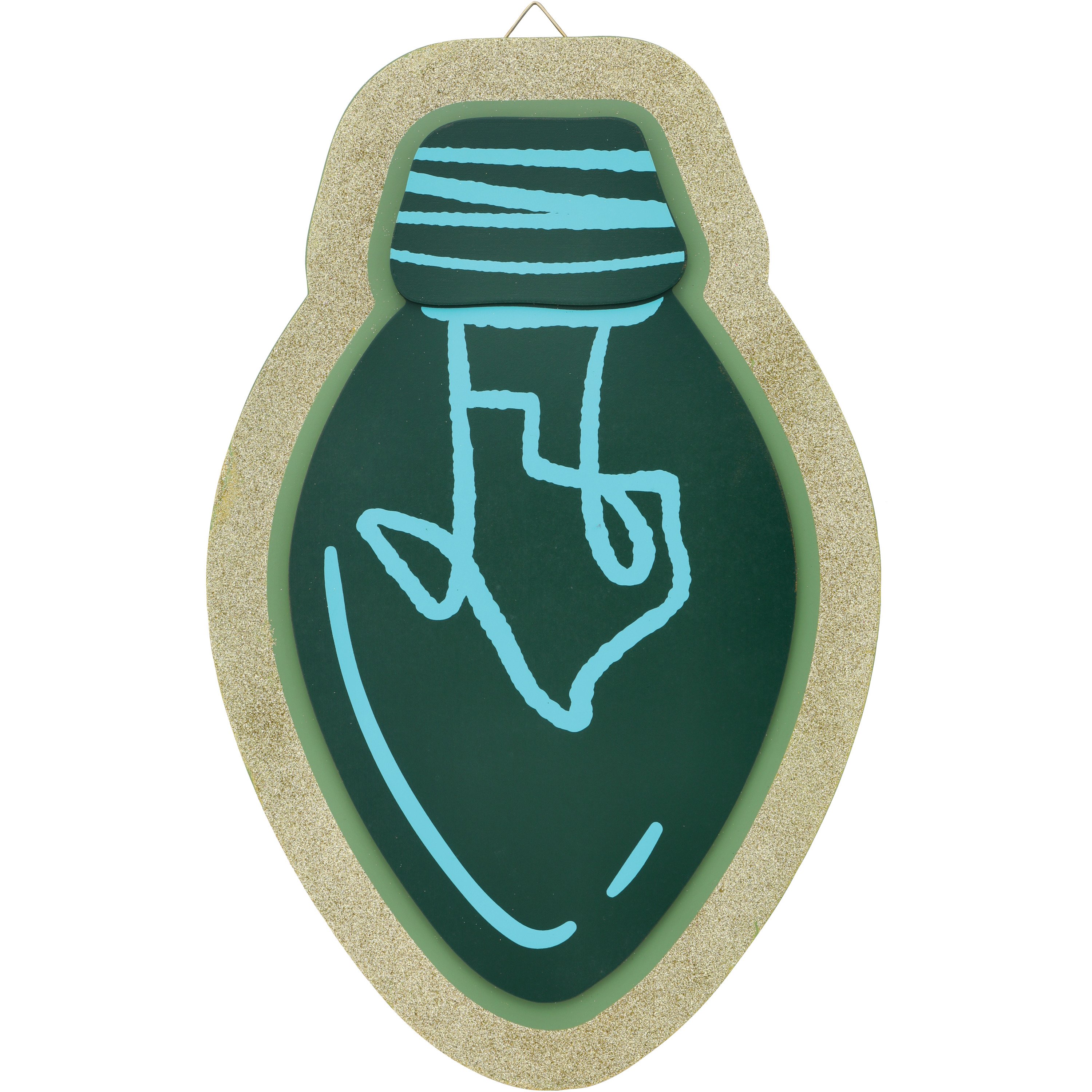 Destination Holiday Texas Light Bulb Christmas Wall Décor - Green ...