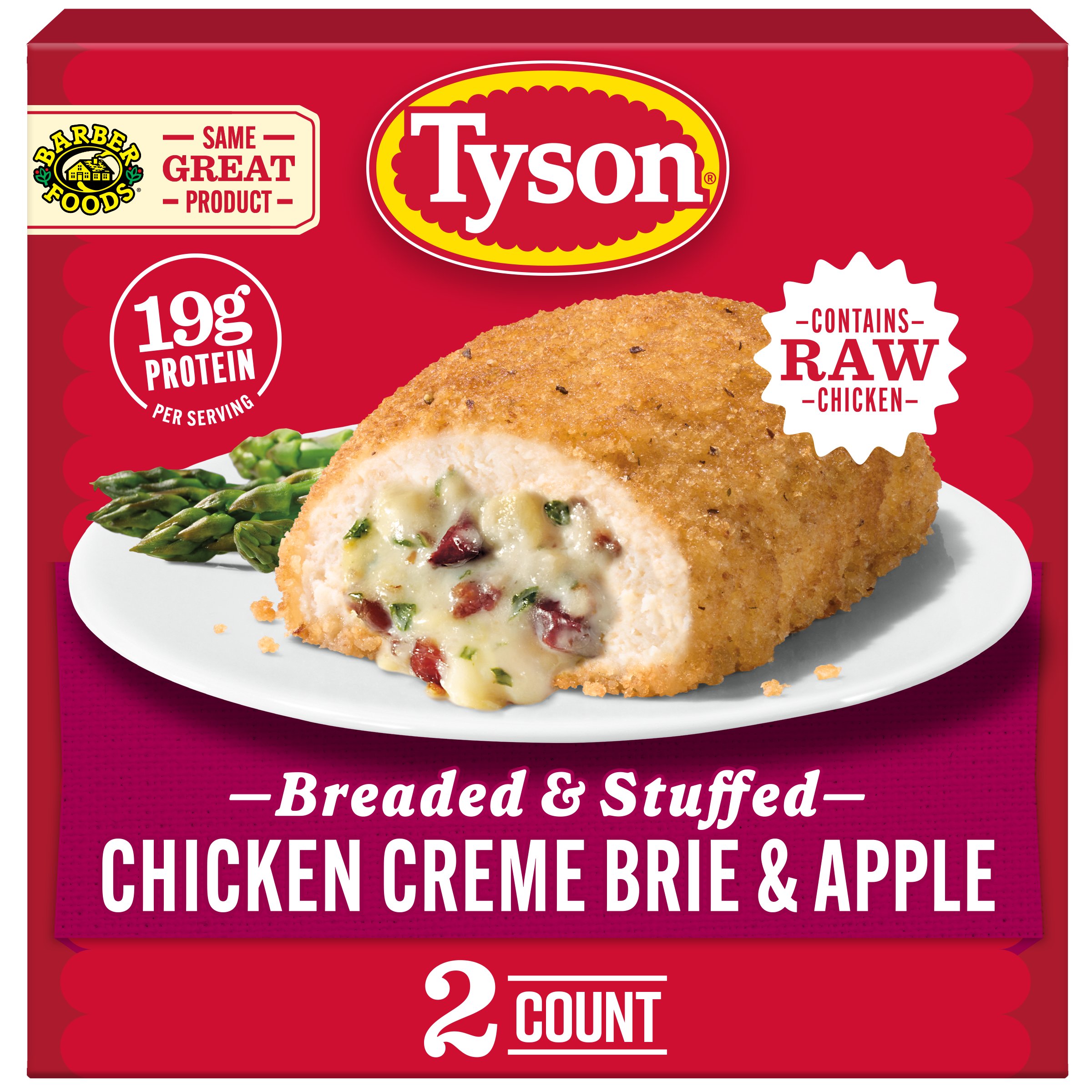 Tyson Frozen Stuffed Chicken Breasts Creme Brie Apple - Shop Entrees ...