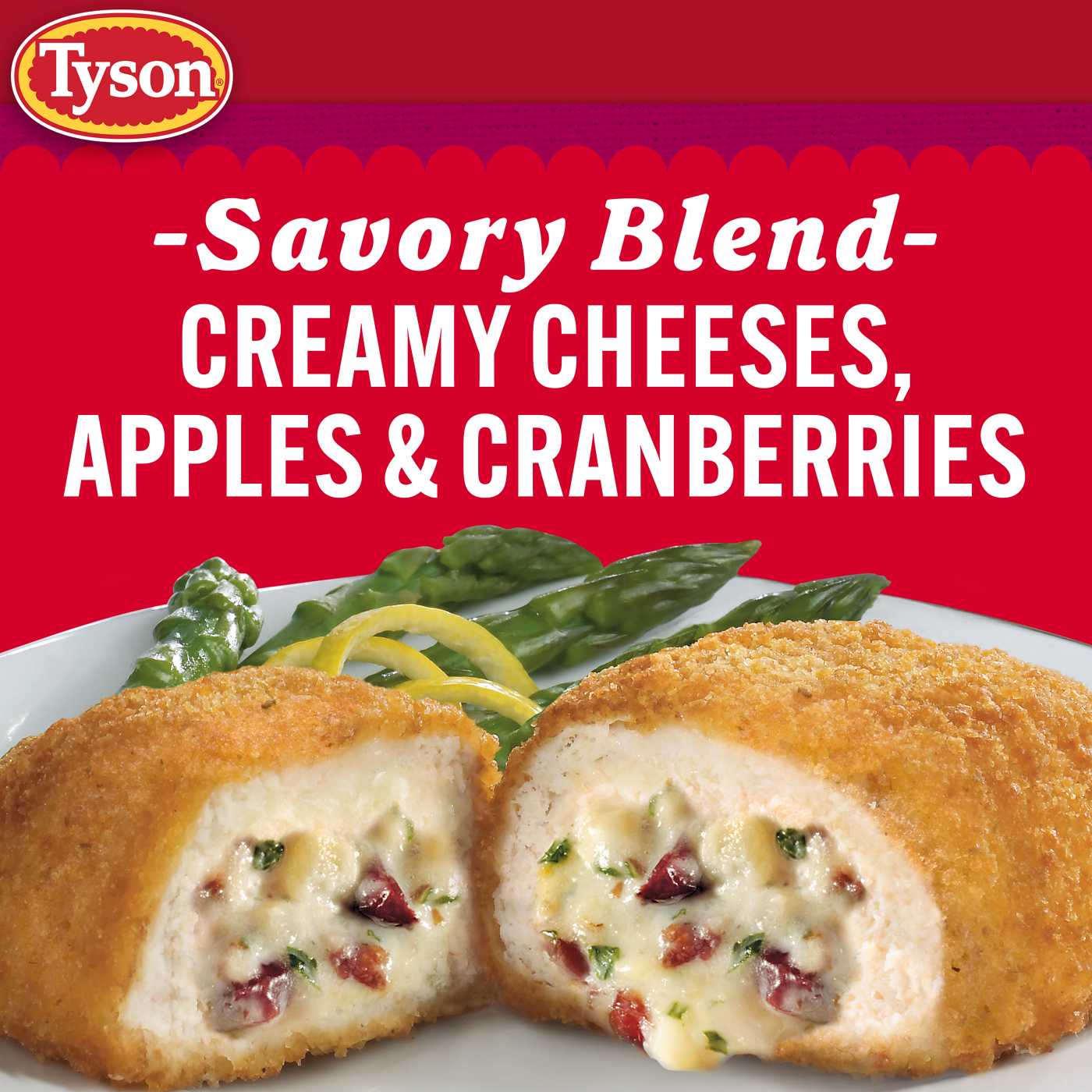 Tyson Frozen Stuffed Chicken Breasts Creme Brie Apple - Shop Entrees ...