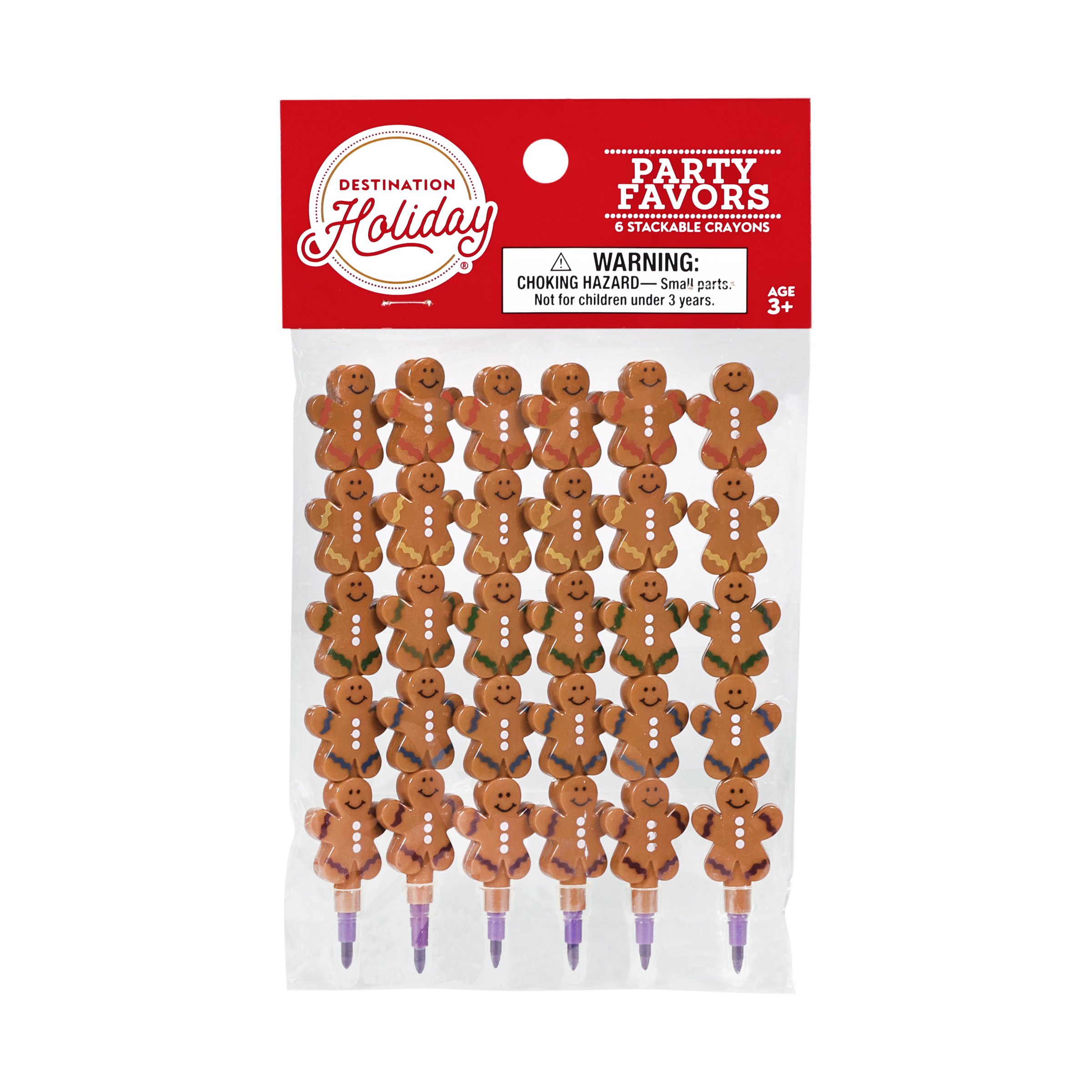 Destination Holiday Gingerbread Stacking Crayons - Shop Favors at H-E-B