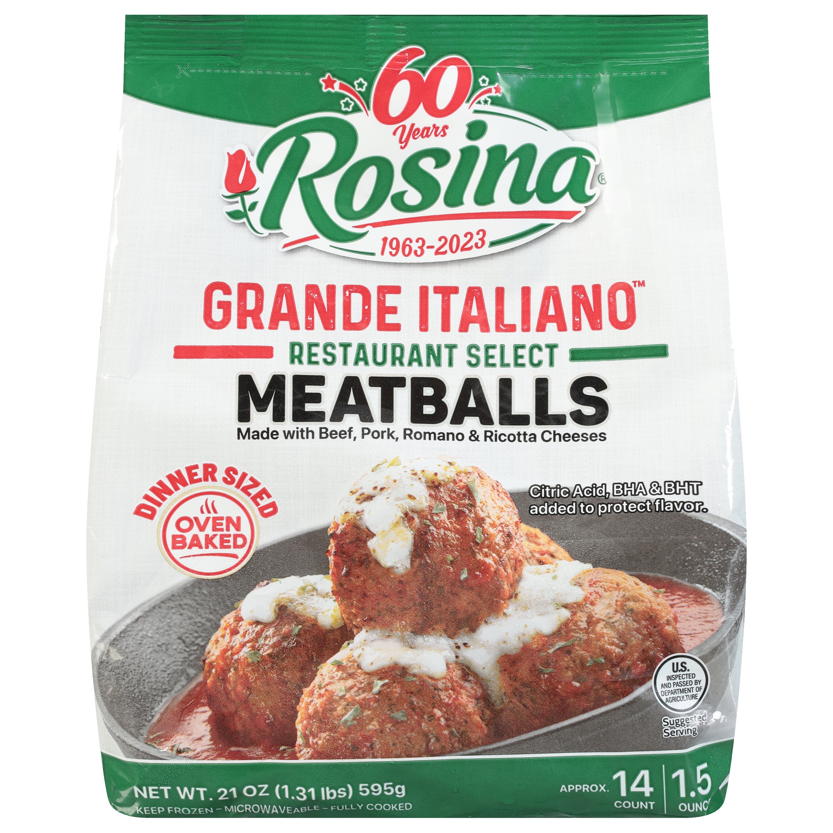 Rosina Grande Italiano Meatball - Shop Meatballs at H-E-B