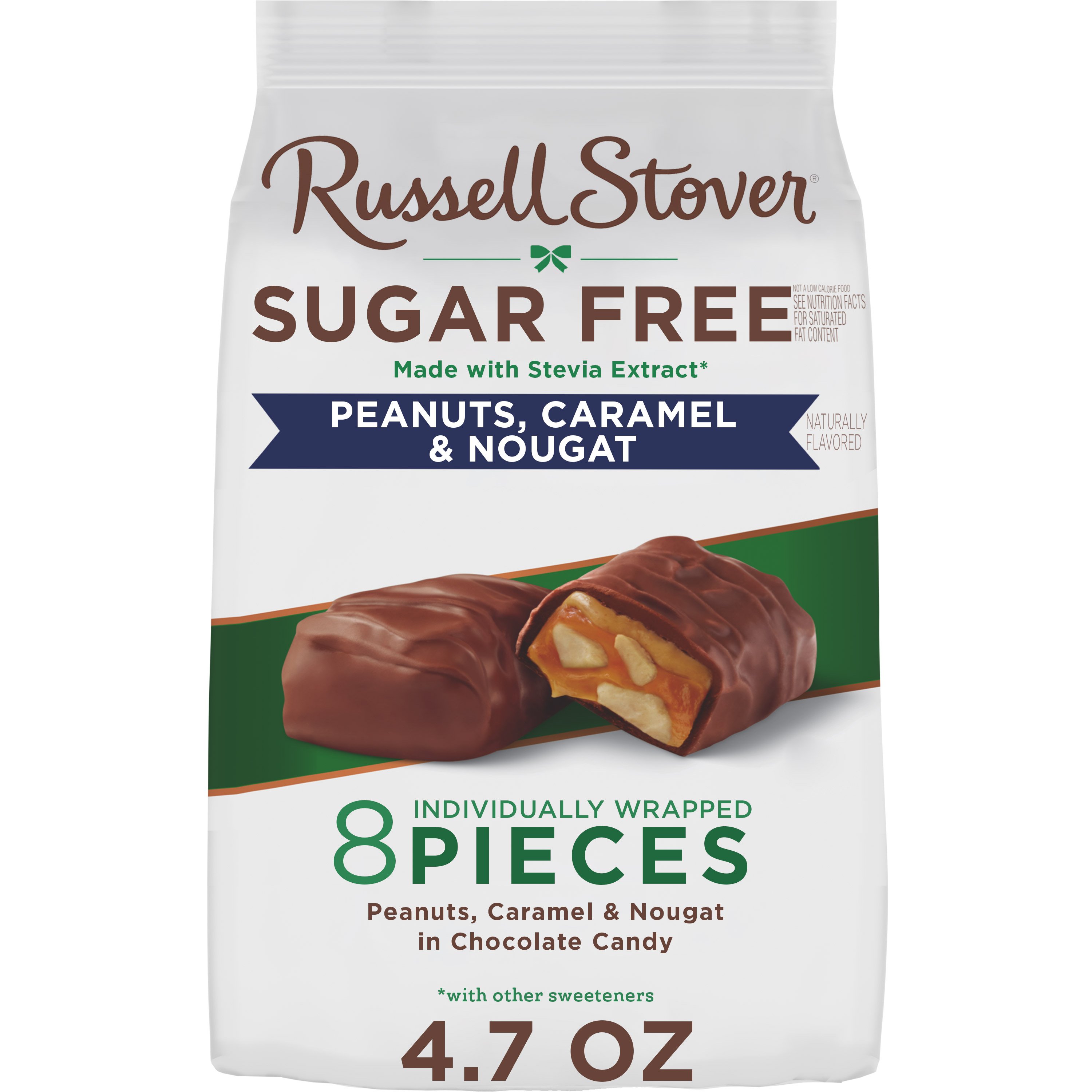Russell Stover Sugar Free Peanut, Caramel & Nougat Chocolate Candy ...