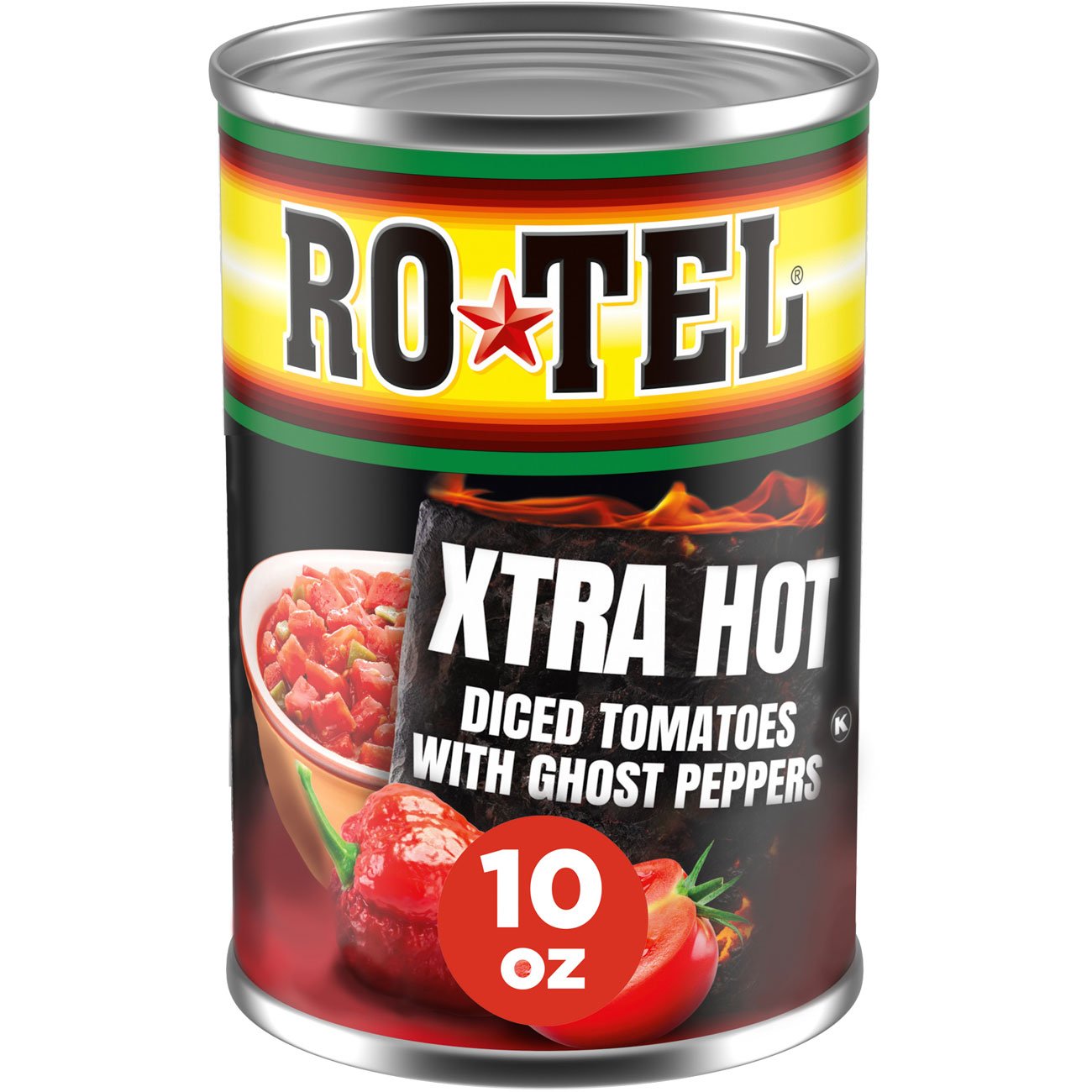 Ro-Tel Xtra Hot Diced Tomatoes with Ghost Peppers - Shop Tomatoes at H-E-B