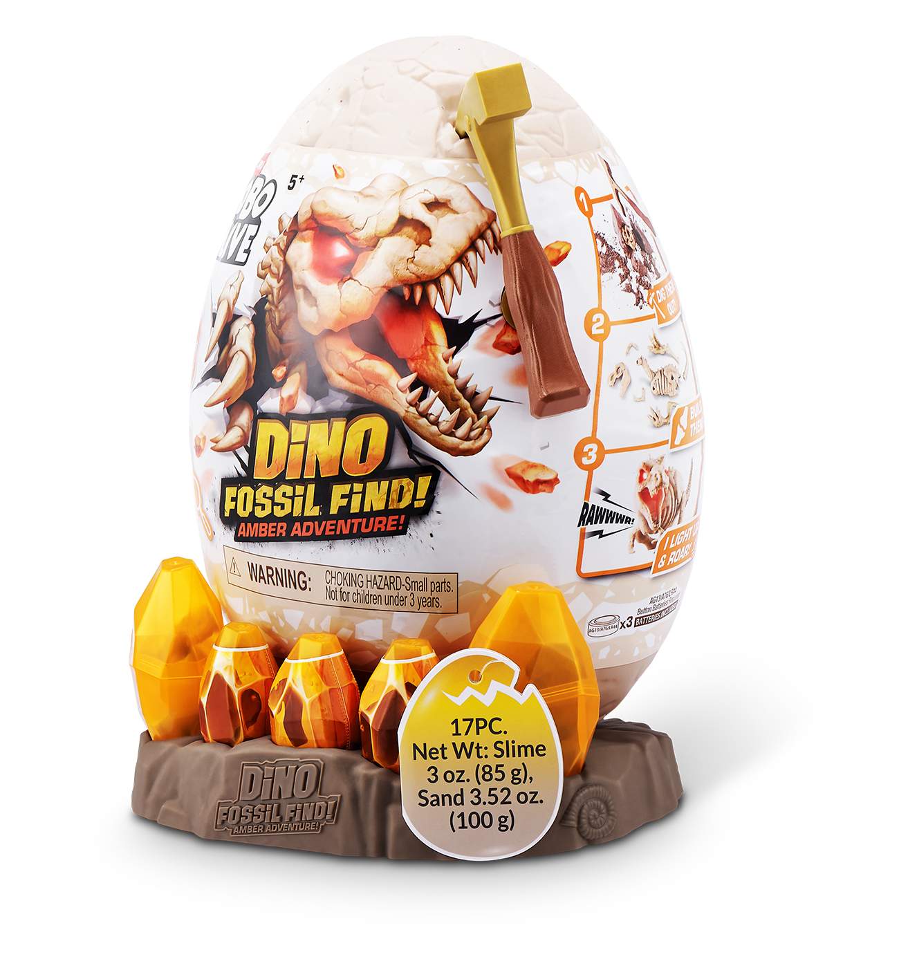 Zuru Robo Alive Dino Fossil Find Amber Adventure - Shop Action figures ...