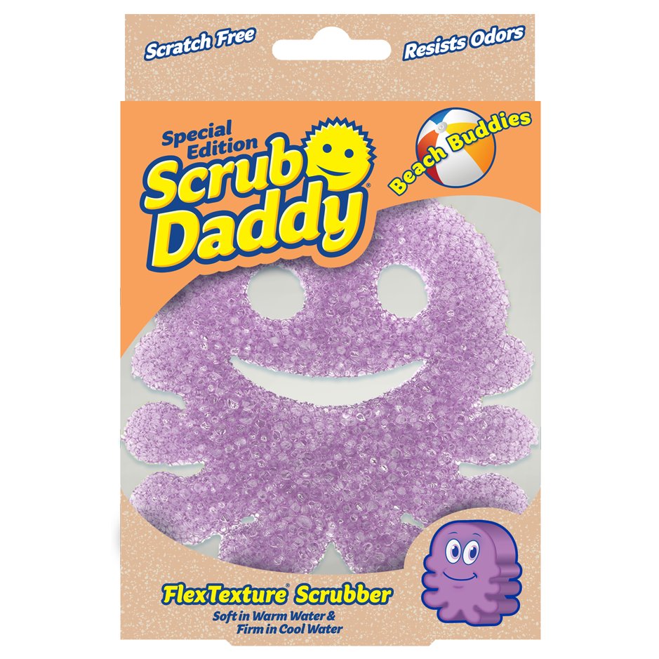 Scrub Daddy Summer Violet Octopus FlexTexture Sponge - Shop Sponges ...