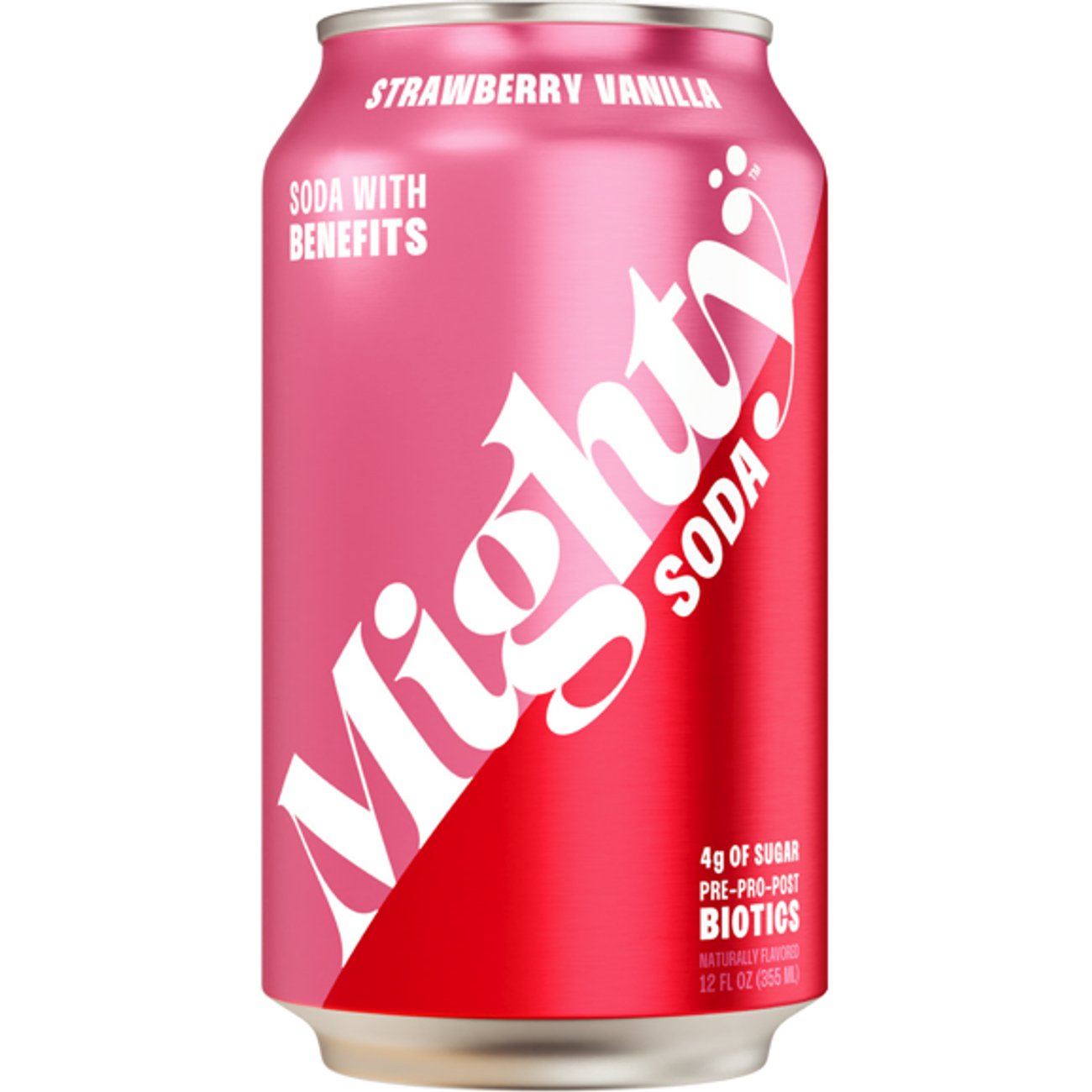 Mighty Soda Pre-Pro-Post Biotics Soda - Strawberry Vanilla - Shop Soda ...