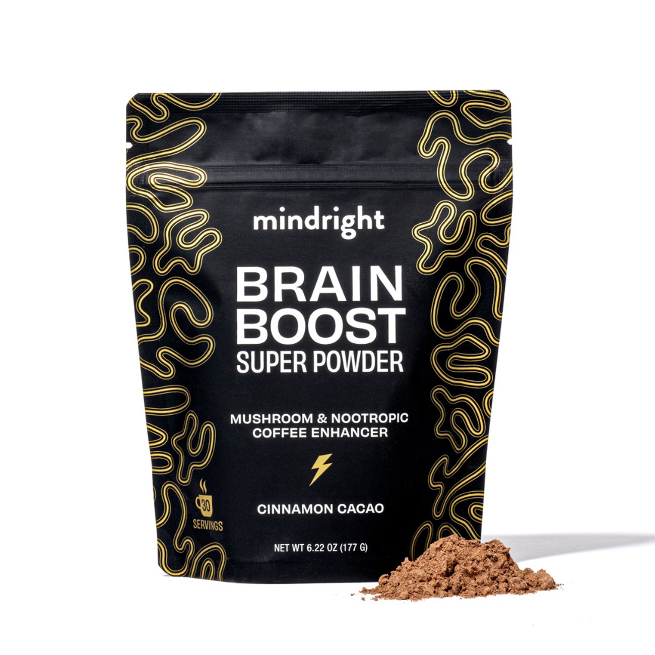 Mindright Brain Boost Super Powder - Cinnamon Cacao - Shop Herbs ...