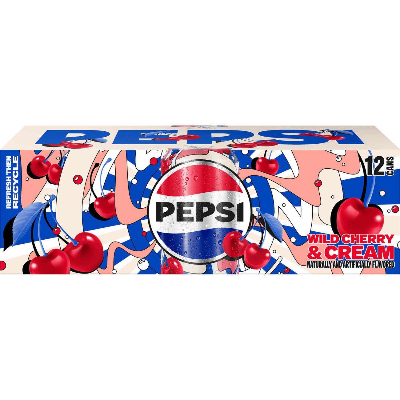 Pepsi Wild Cherry & Cream 12 pk Cans - Shop Soda at H-E-B