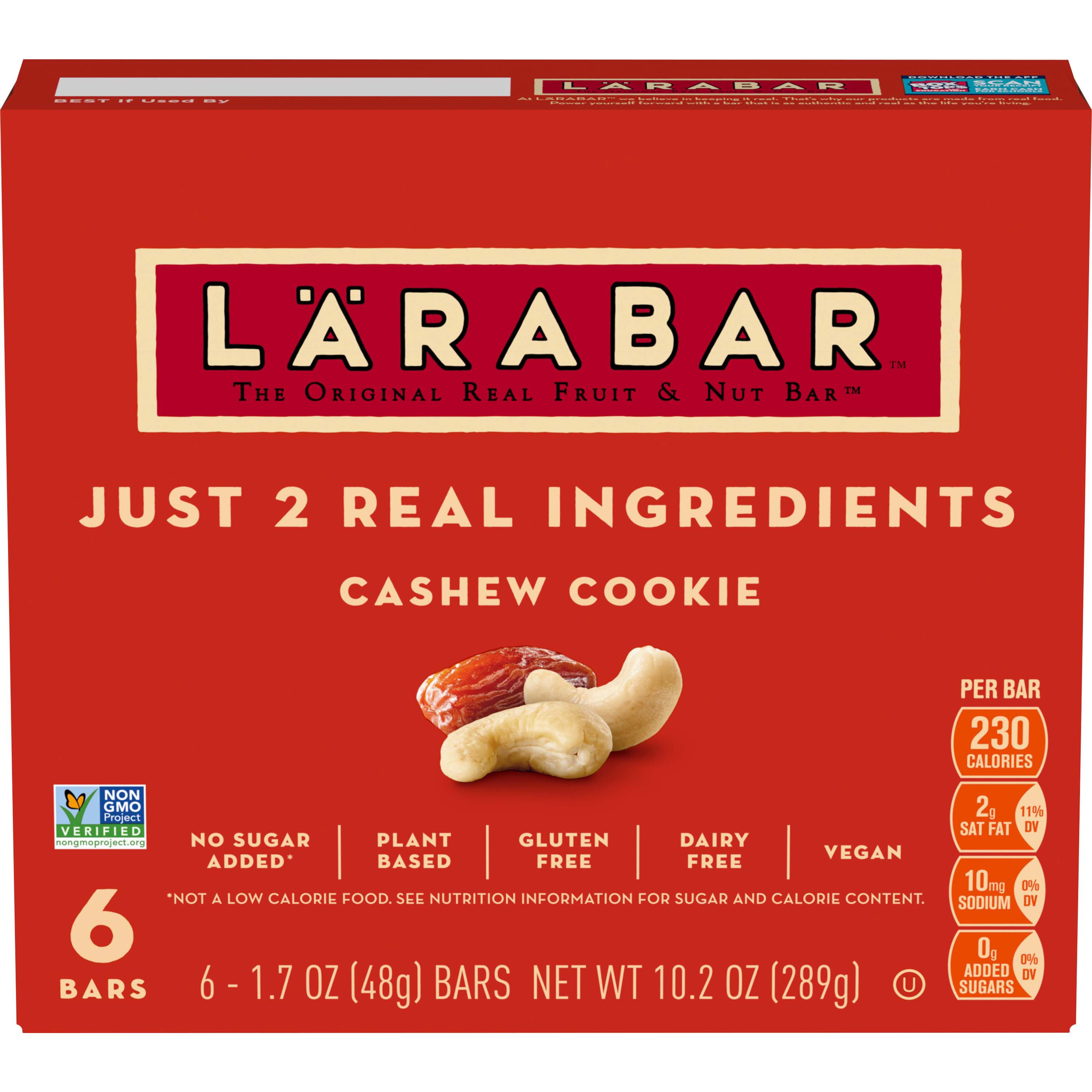 LÄRABAR Fruit & Nut Snack Bars - Cashew Cookie - Shop Granola & snack ...
