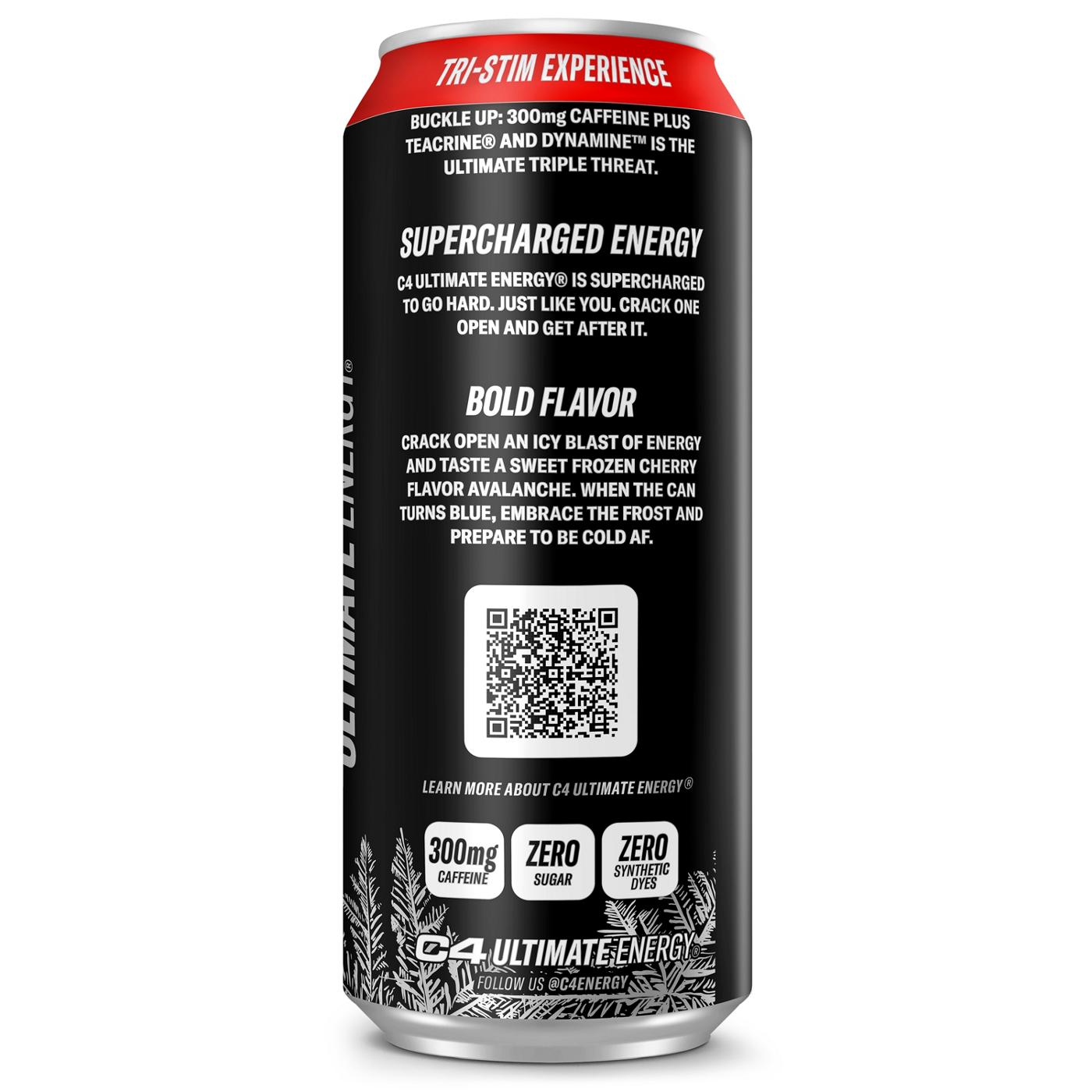 C4 Zero Sugar Ultimate Energy Drink - Cherry Bomb Frost - Shop Sports ...
