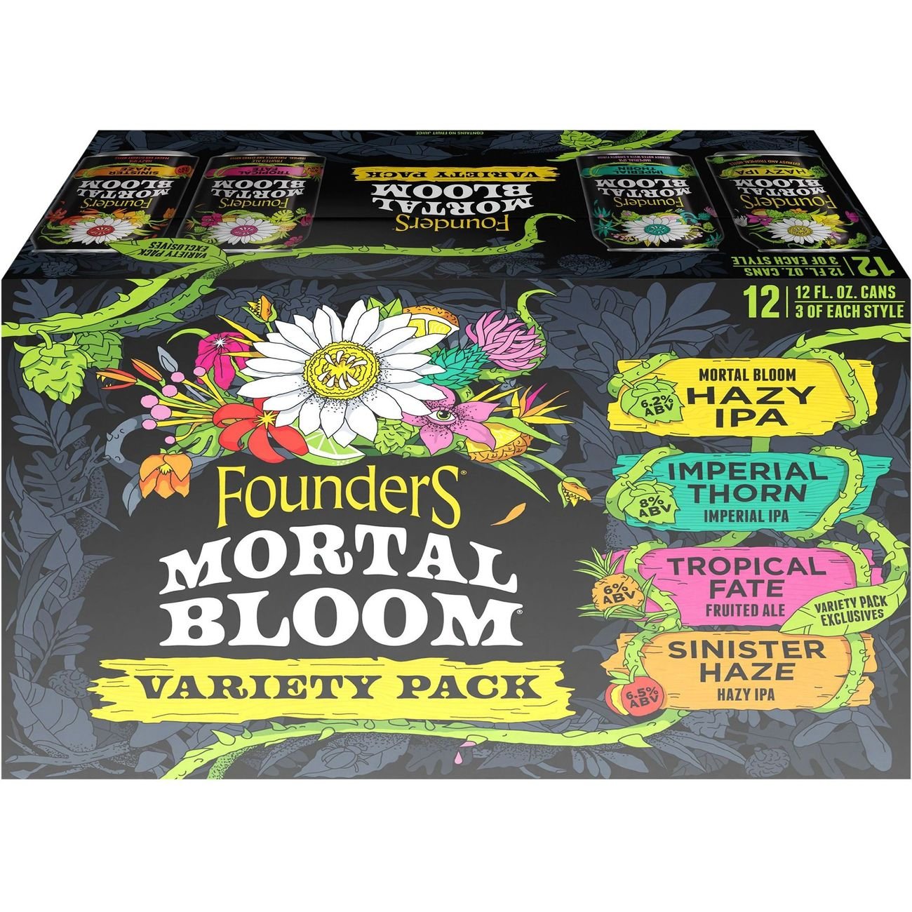 Founders Mortal Bloom Craft Beer Variety 12 pk Cans - Shop Beer at H-E-B