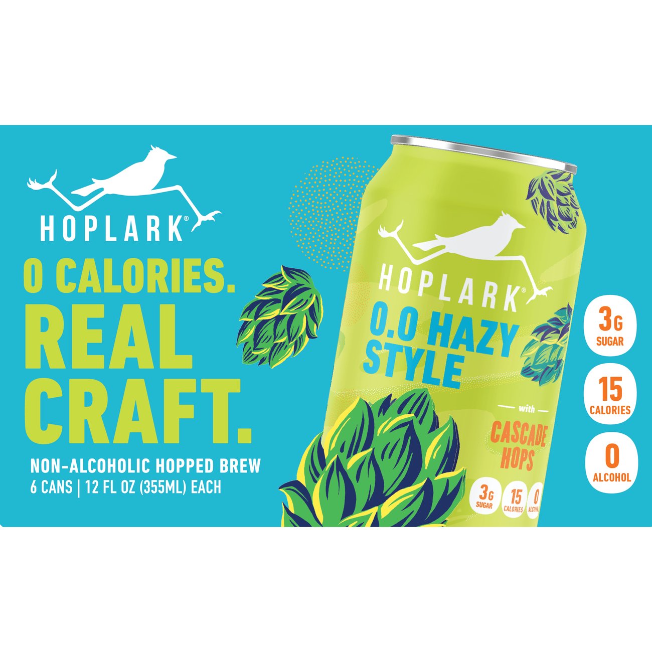 Hoplark 0.0 Non Alcoholic Hazy Style IPA Craft Beer 6 pk Cans - Shop ...
