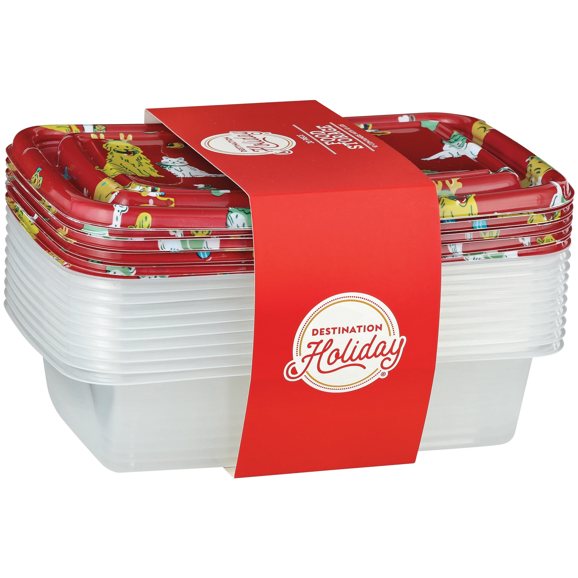 Destination Holiday Holiday Pets Food Storage Containers - Shop ...
