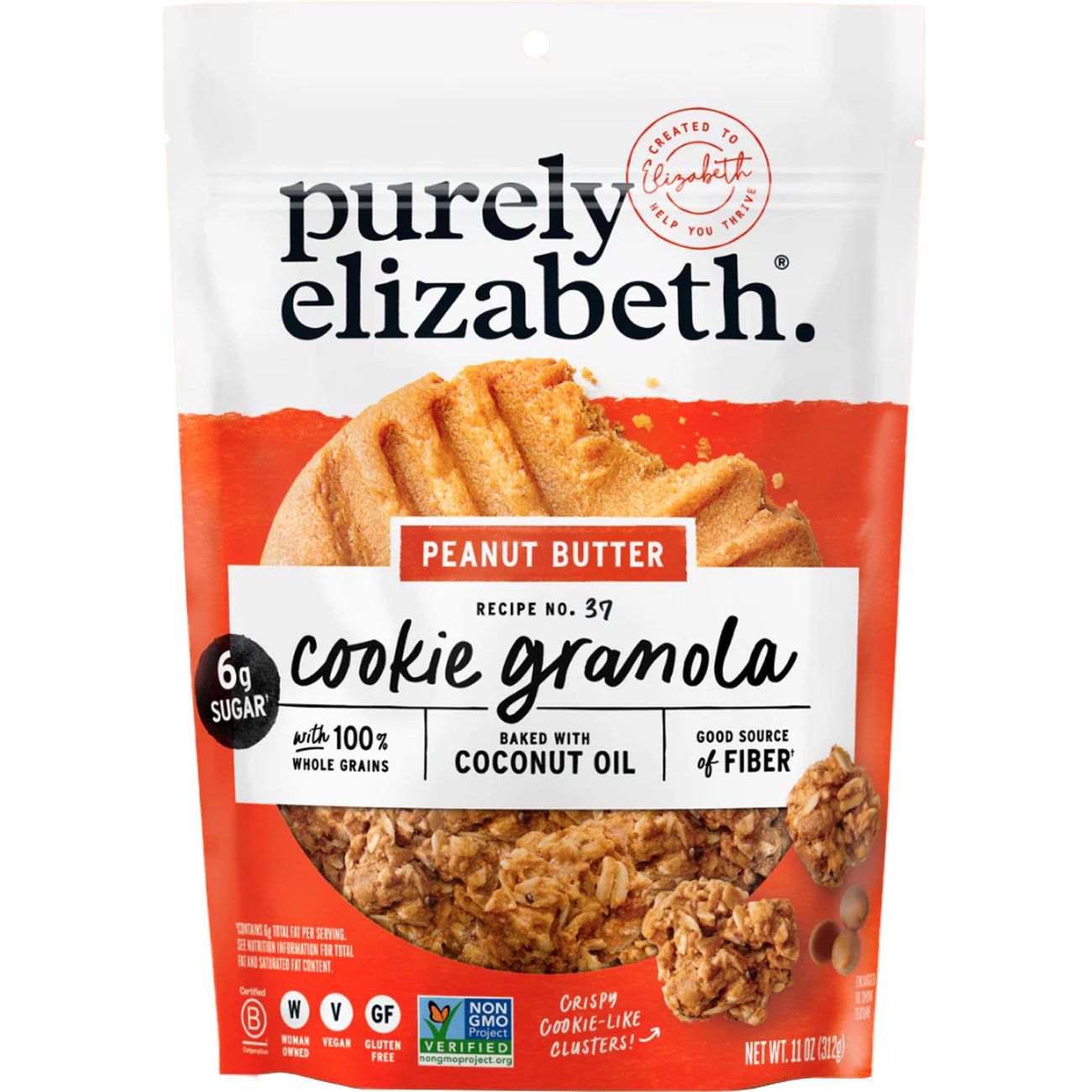 Purely Elizabeth Peanut Butter Cookie Granola - Shop Cereal at H-E-B