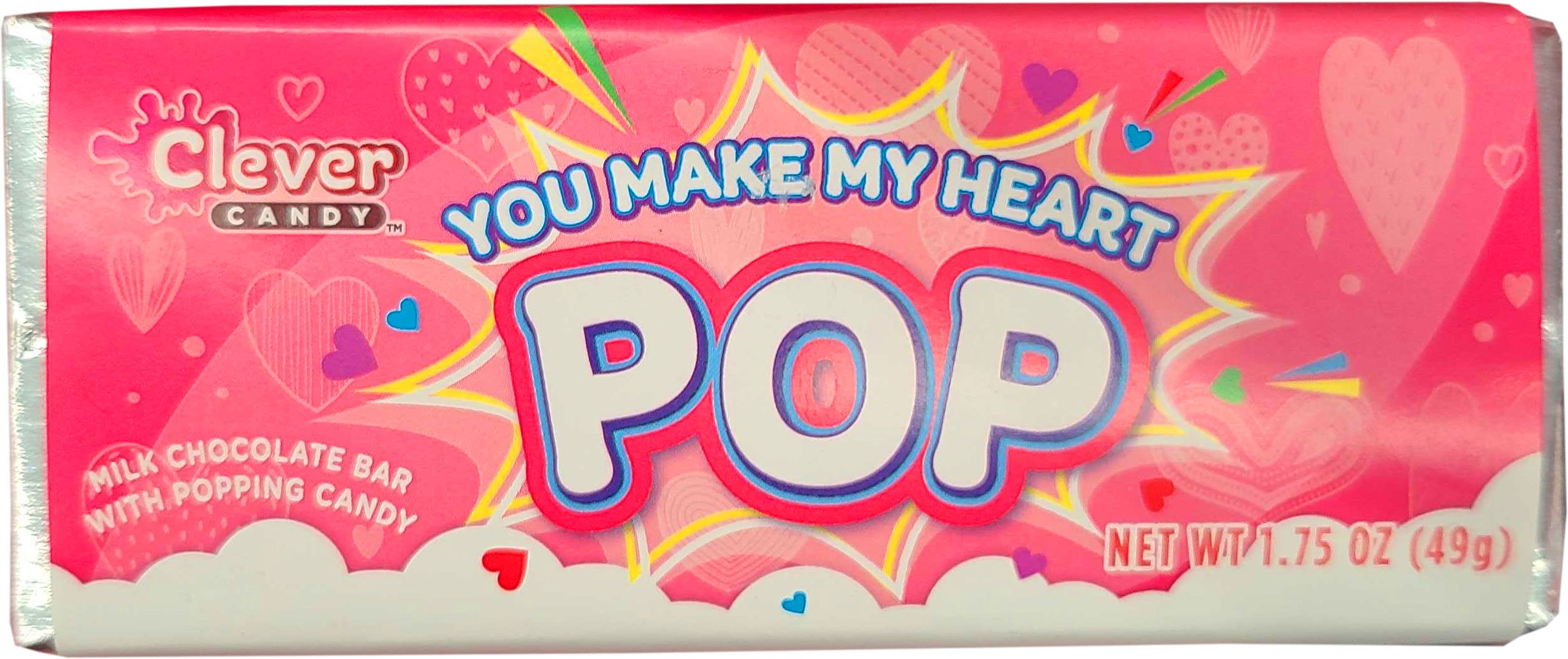 Amusemints You Make My Heart Pop Chocolate Bar, 1.75 oz | Central ...