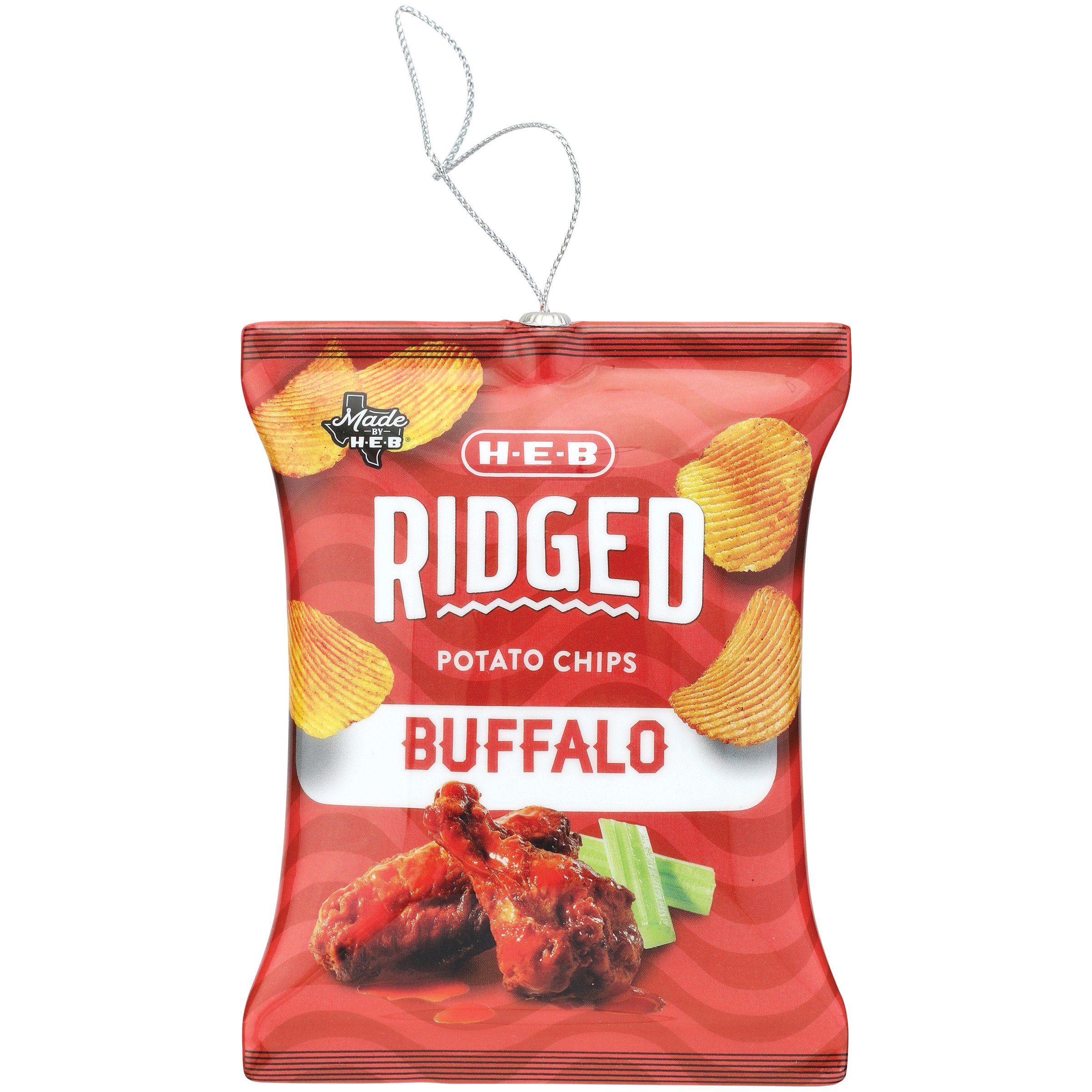 H-E-B Brand Shop Ridged Buffalo Potato Chips Ornament - Shop Seasonal ...