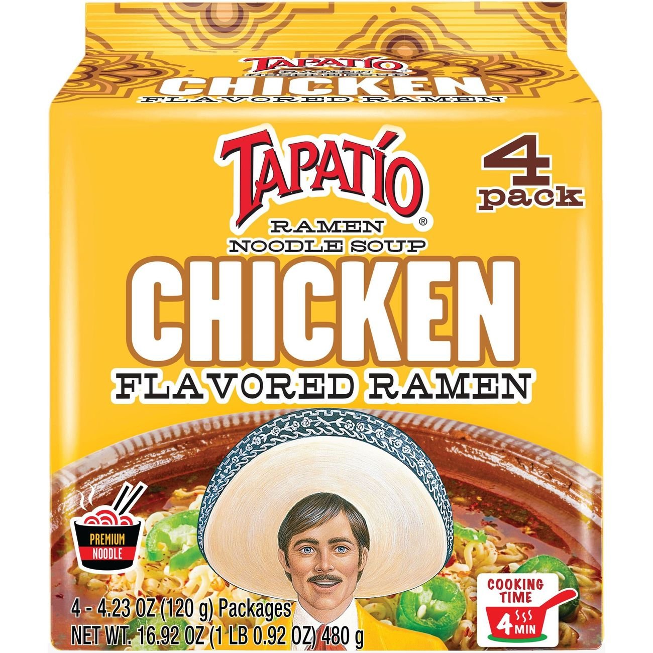 Tapatio Instant Ramen Noodle Soup Packs - Chicken - Shop Soups & chili ...