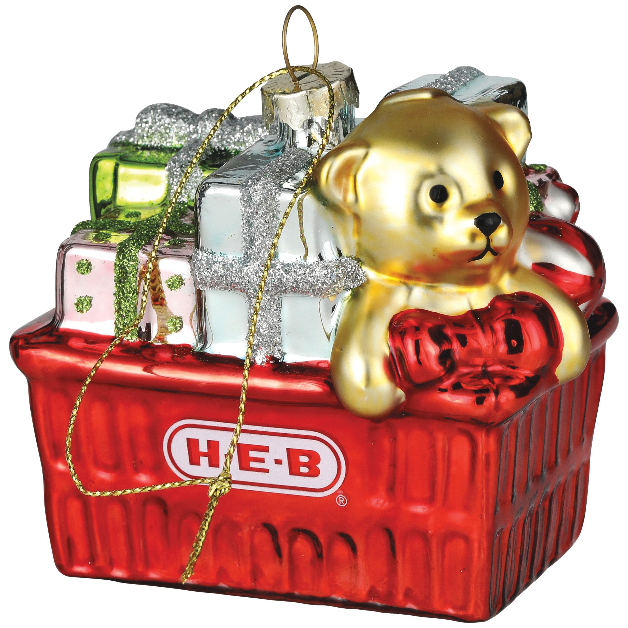 H-E-B Brand Shop Gifts in Shopping Basket Ornament - Shop Seasonal ...