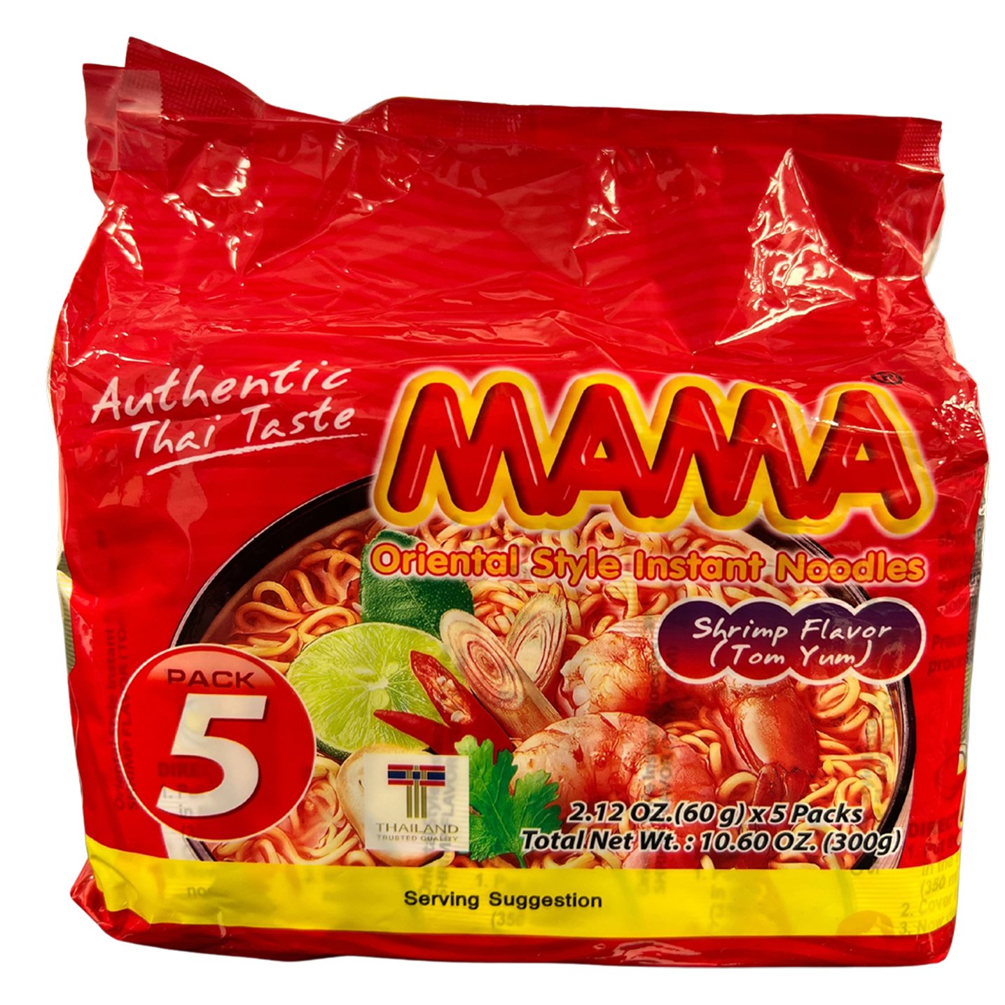 Mama Thai Instant Ramen Noodle Soup Packs - Shrimp - Shop Soups & chili ...