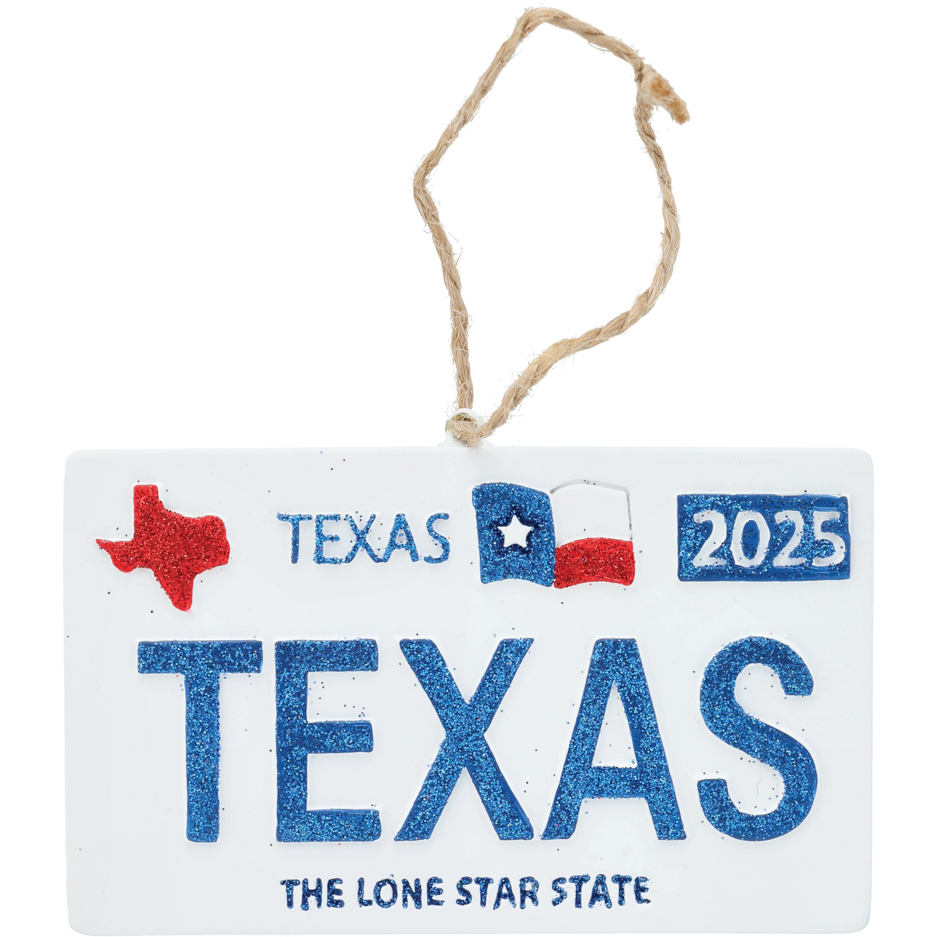 Destination Holiday Texas License Plate 2025 Christmas Ornament - Shop ...