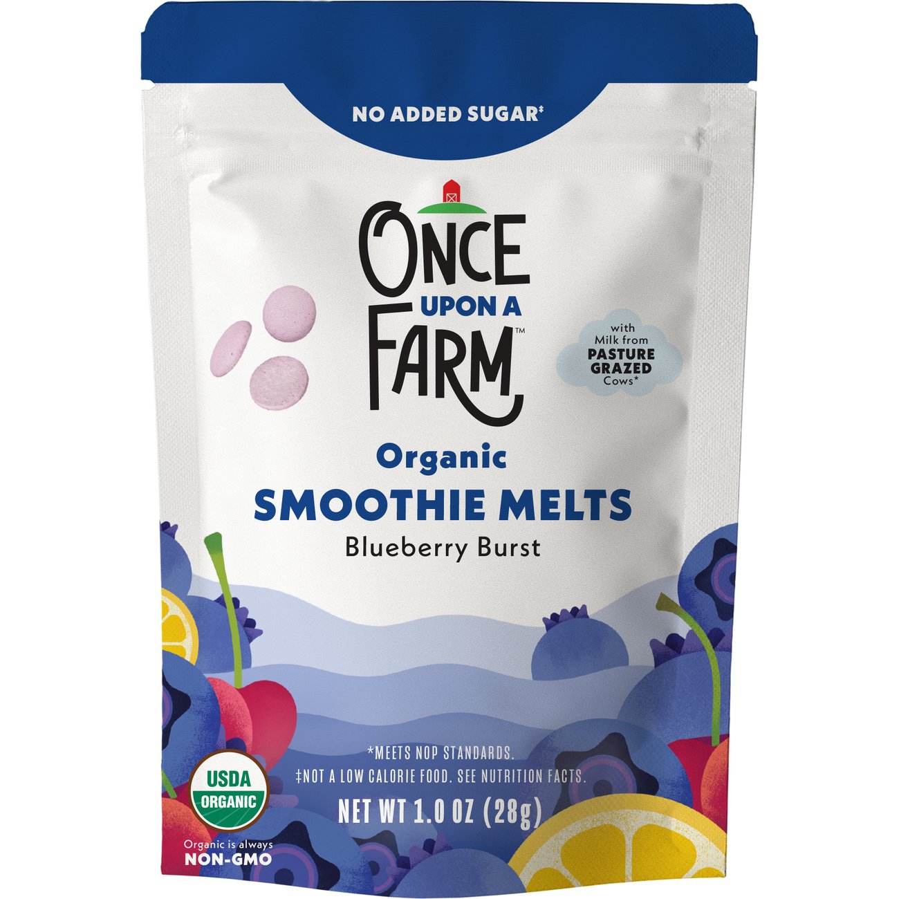 Once Upon a Farm Organic Smoothie Melts Blueberry Burst - Shop Toddler ...
