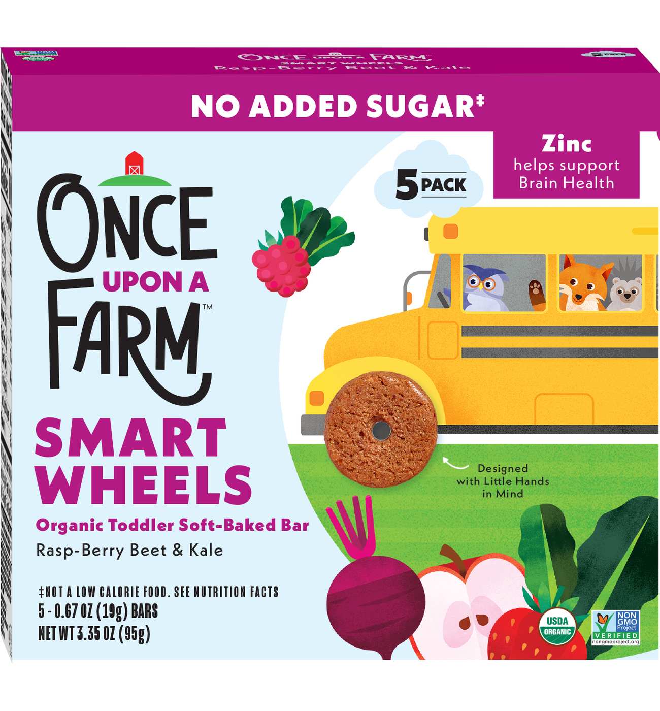 Once Upon a Farm Smart Wheels Organic Toddler Soft-Baked Bar ...