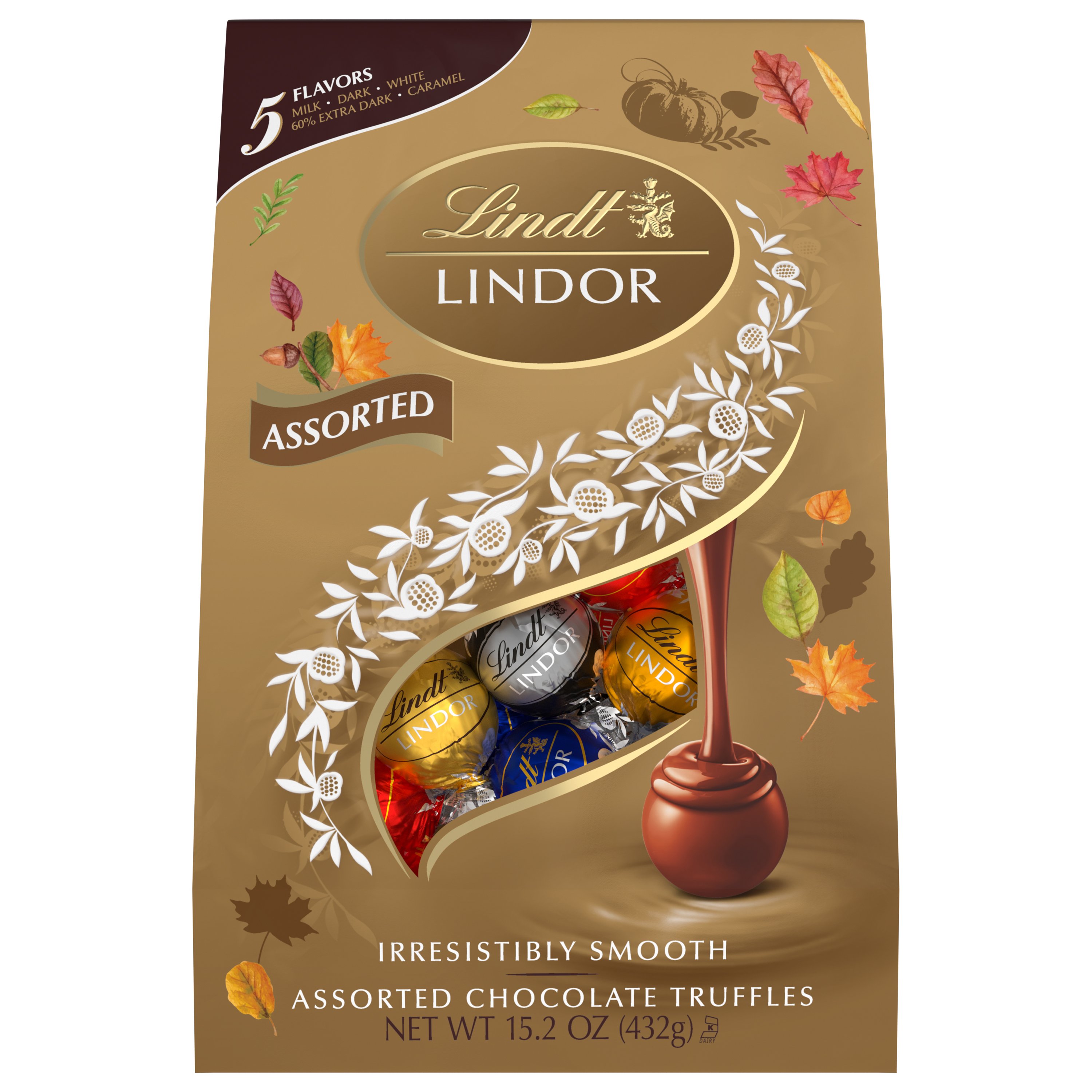 Lindt Lindor Fall Assorted Chocolate Truffles - Shop Candy at H-E-B