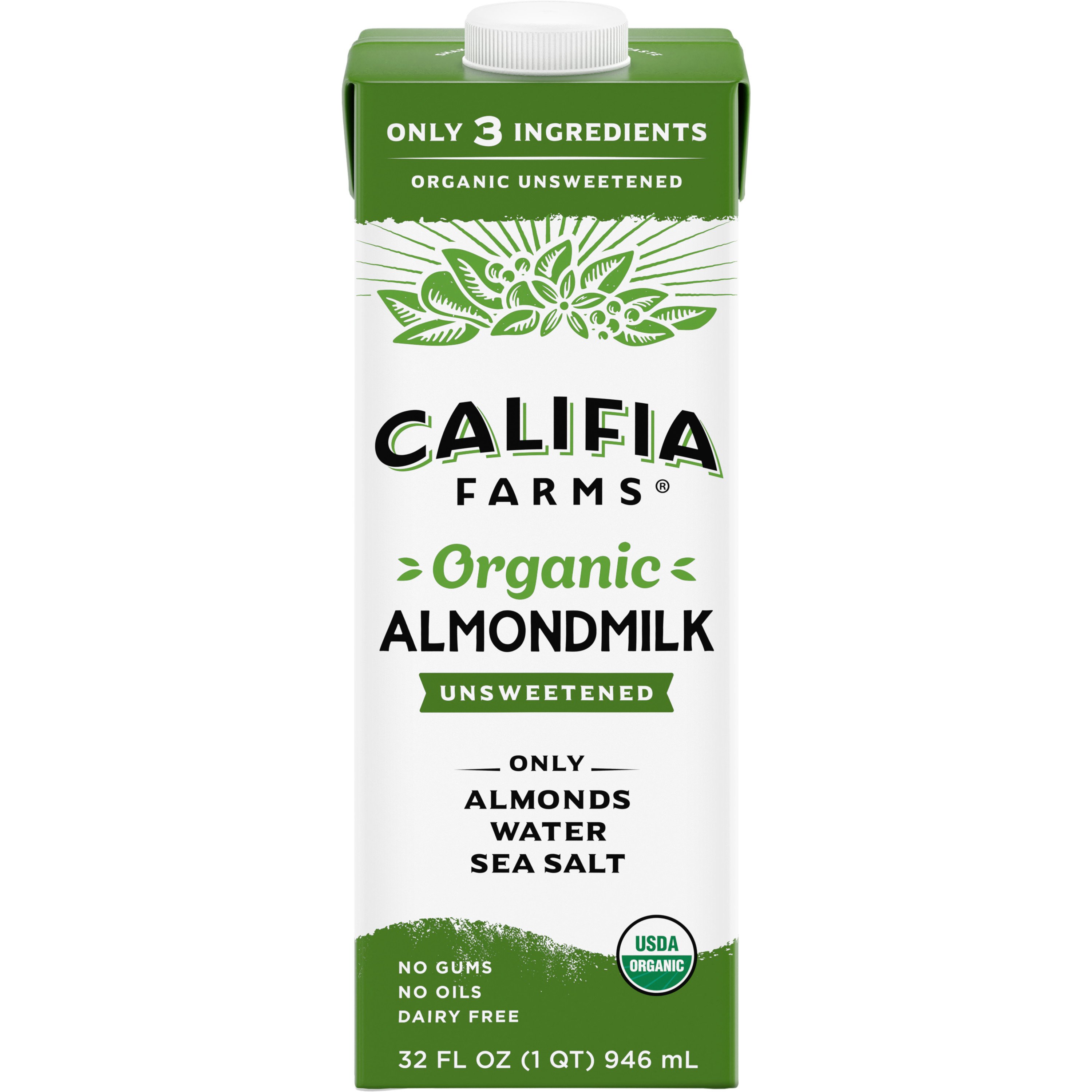 Califia Farms Organic Unsweetened Almond Milk - Shop Milk at H-E-B