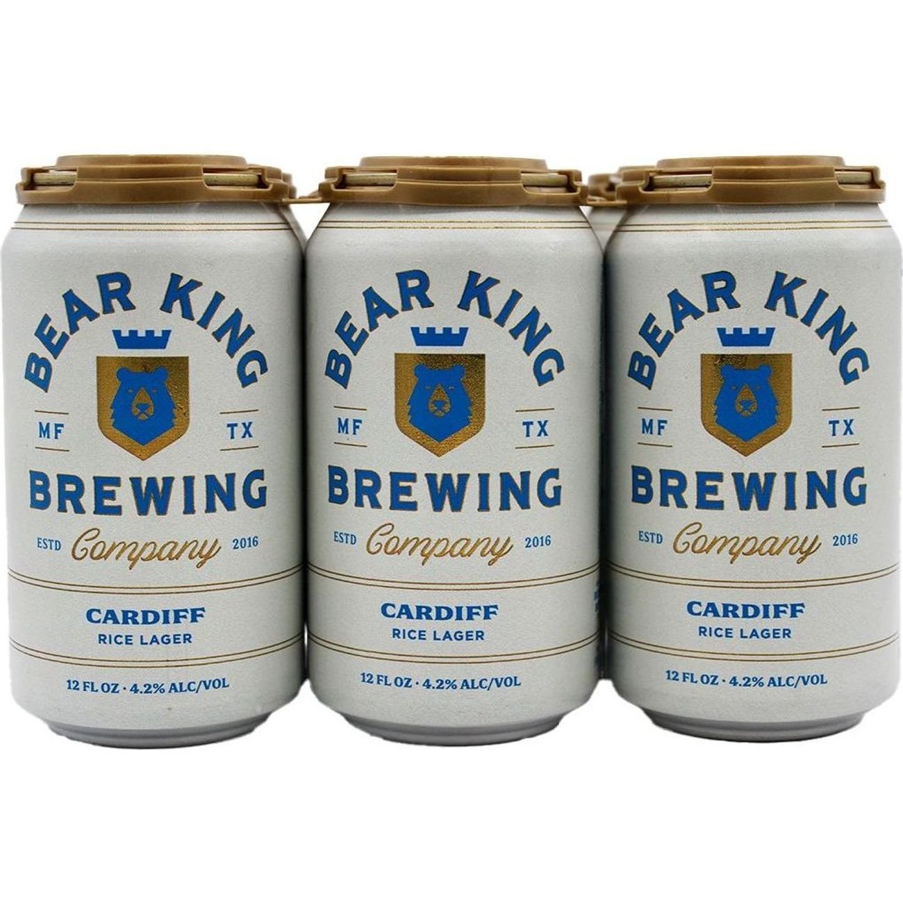 Bear King Brewing Cardiff Rice Lager 6 pk Cans - Shop Beer at H-E-B