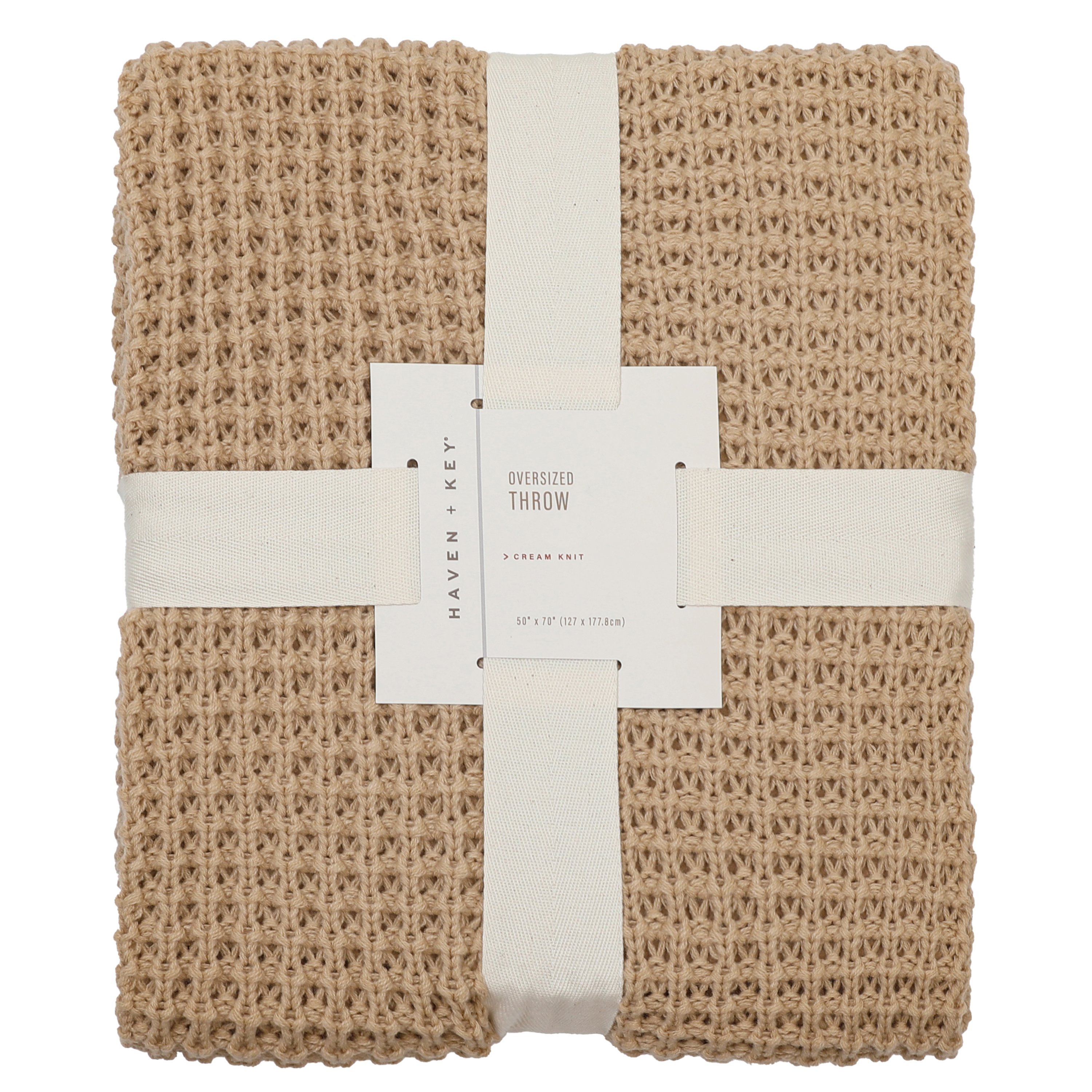 Haven + Key Oversized Knitted Throw Blanket - Cream - Shop Seasonal ...