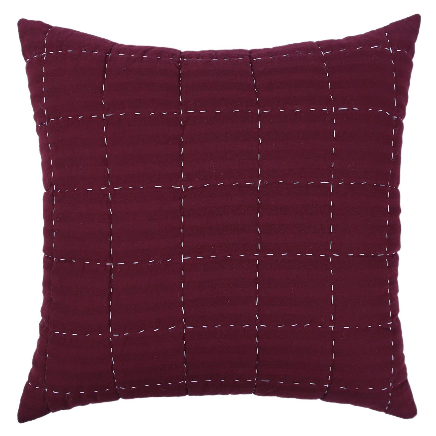 Haven + Key Quilted Decorative Throw Pillow - Maroon - Shop Seasonal ...