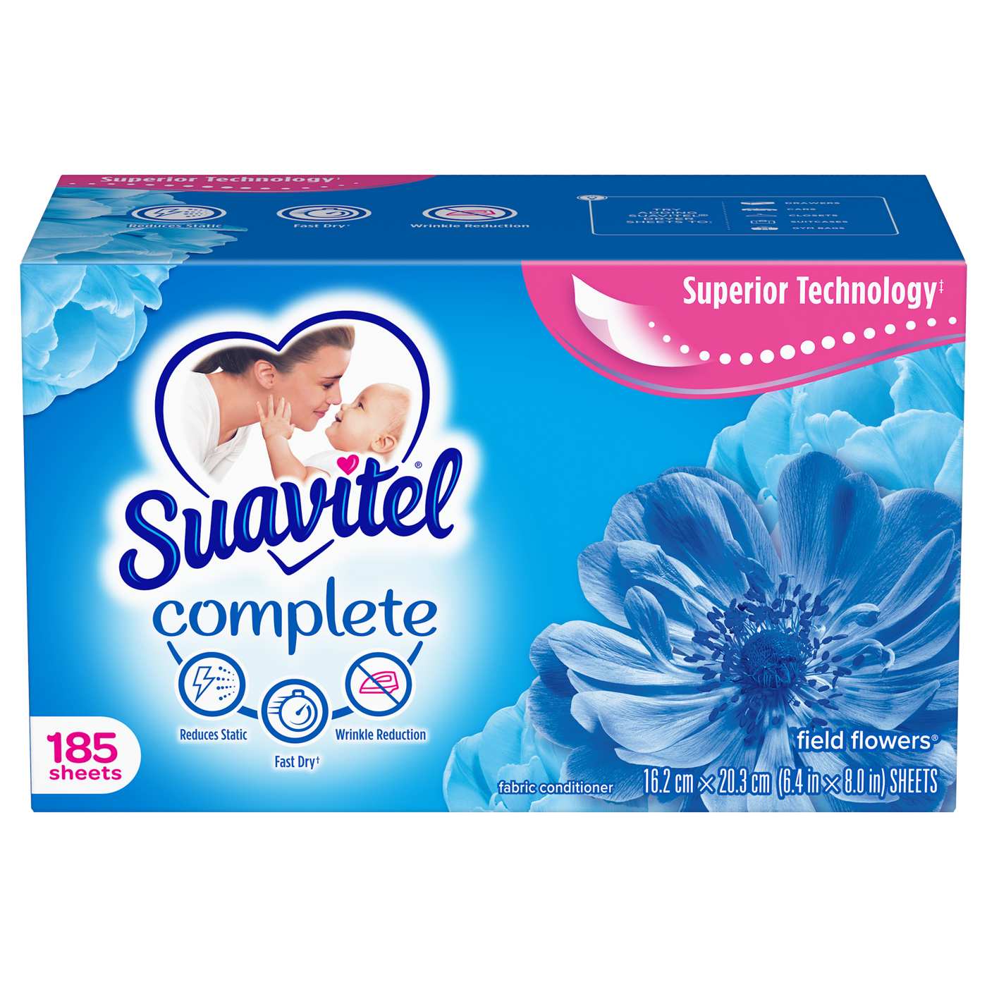 Suavitel Complete Fabric Softener Sheets - Field Flowers - Shop ...