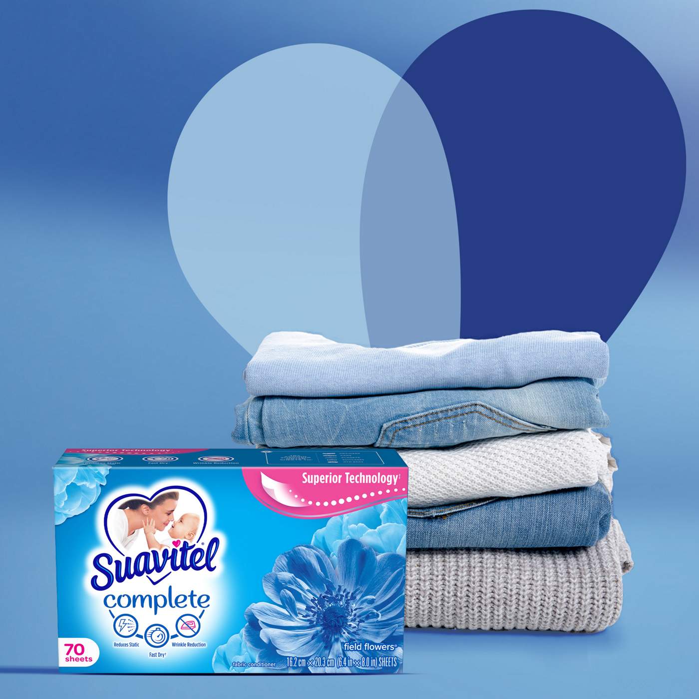 Suavitel Complete Fabric Softener Sheets - Field Flowers - Shop ...