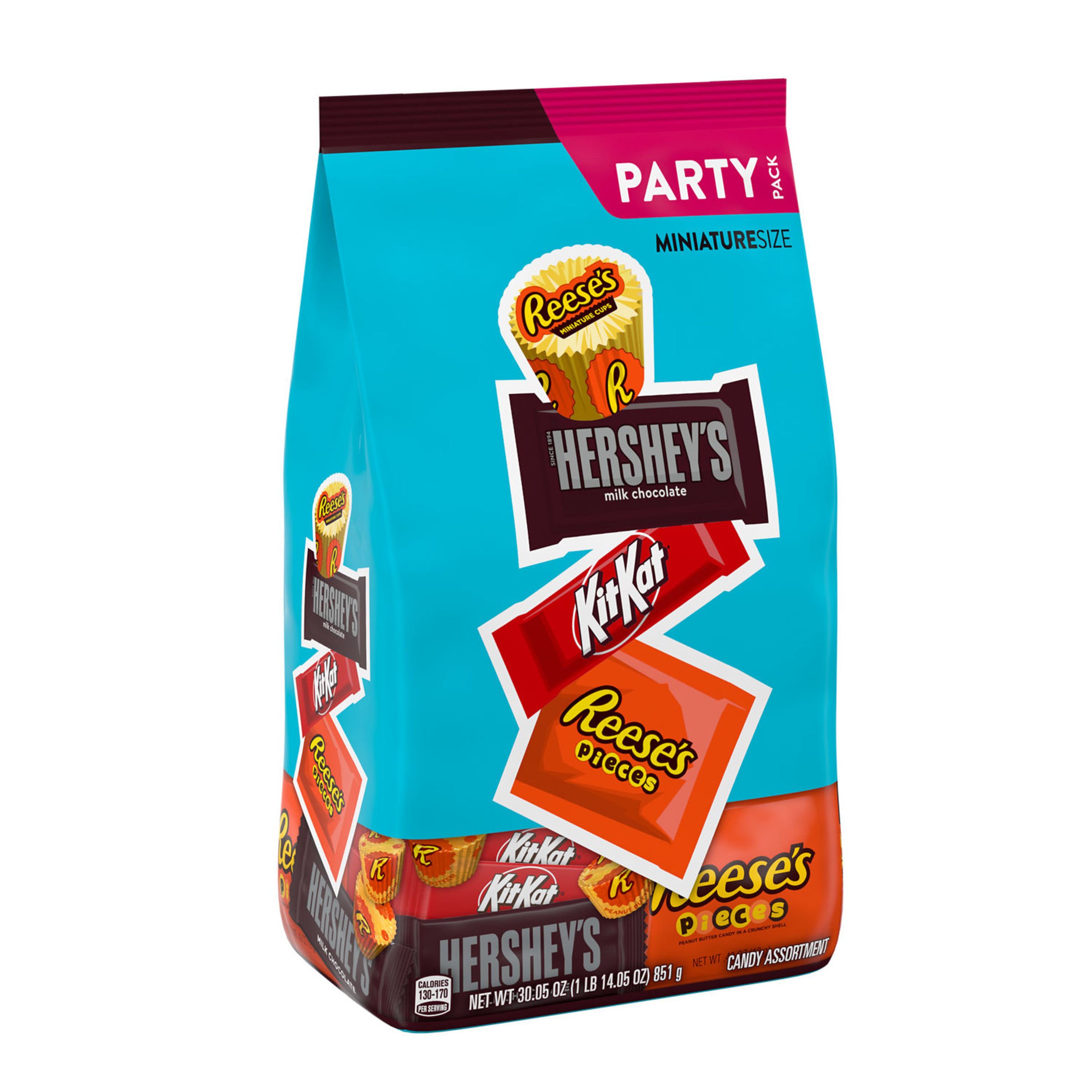 Hershey's, Reese's & Kit Kat Assorted Miniature Size Chocolates - Party ...