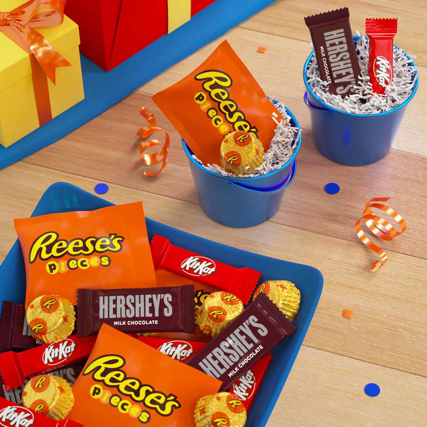 Hershey's, Reese's & Kit Kat Assorted Miniature Size Chocolates - Party ...